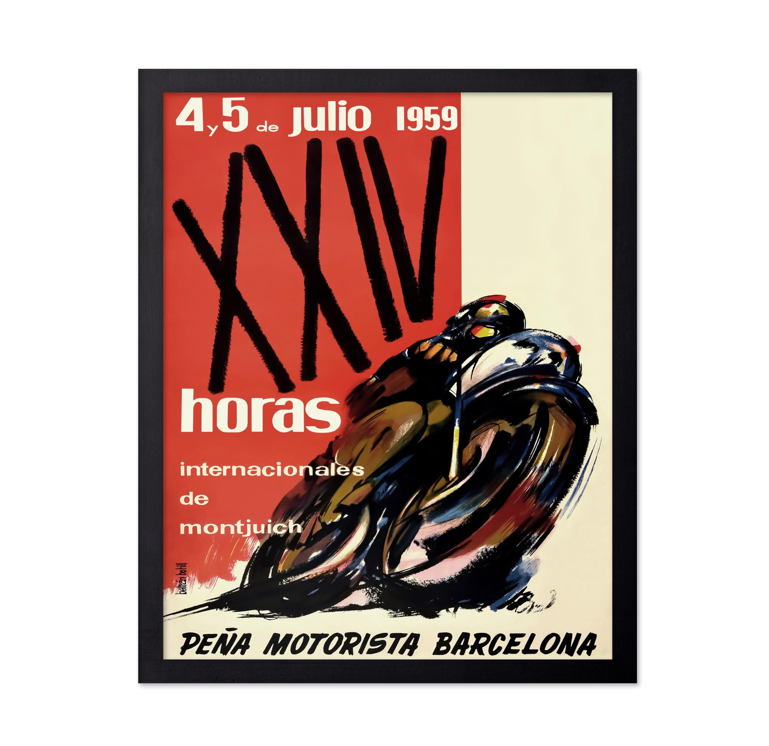 Poster Master Motorbike Racing Poster - Grand Prix Barcelona Print ...