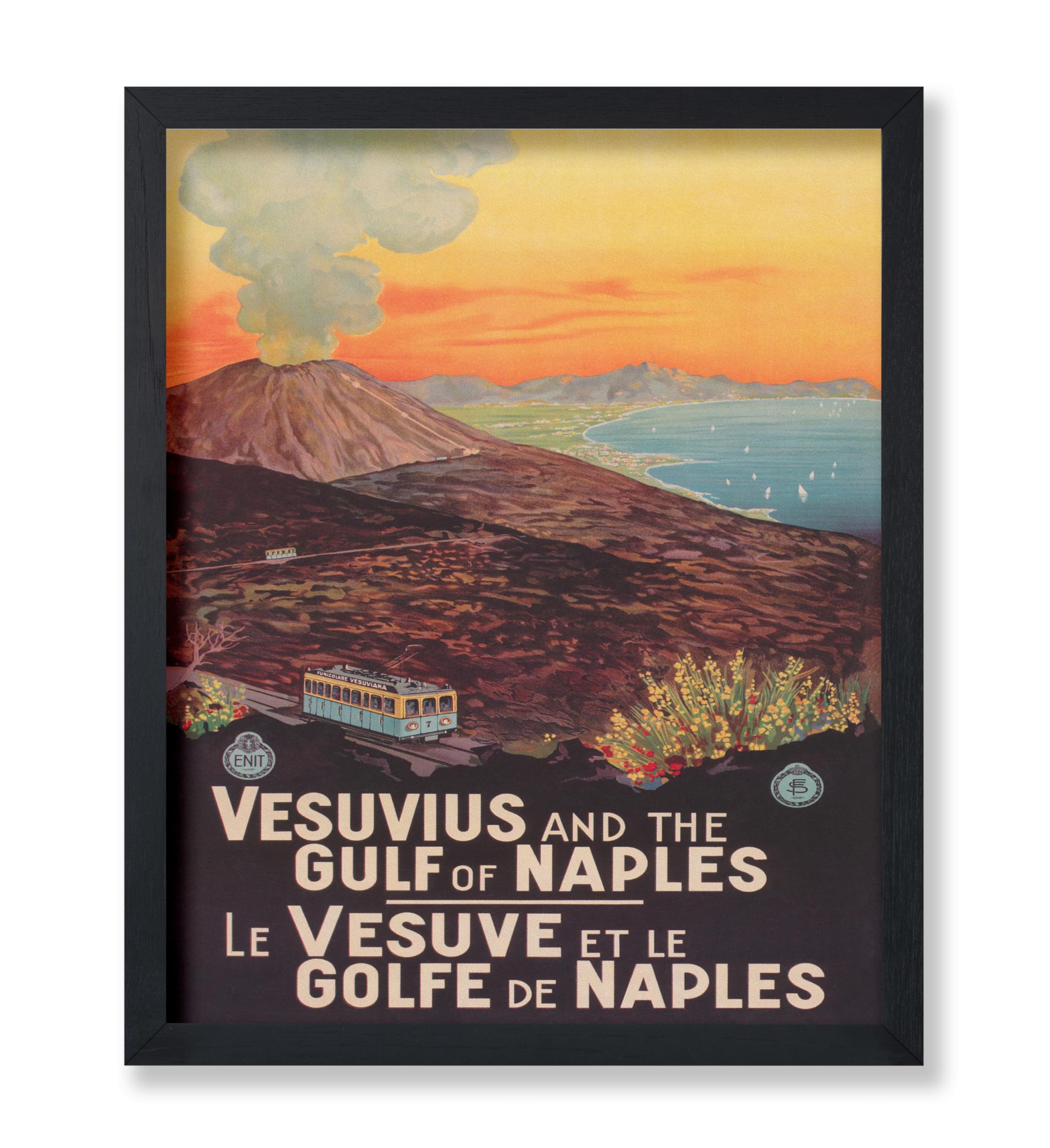 Poster Master Mount Vesuvius Poster - Vintage Volcano Wall Art - Naples ...