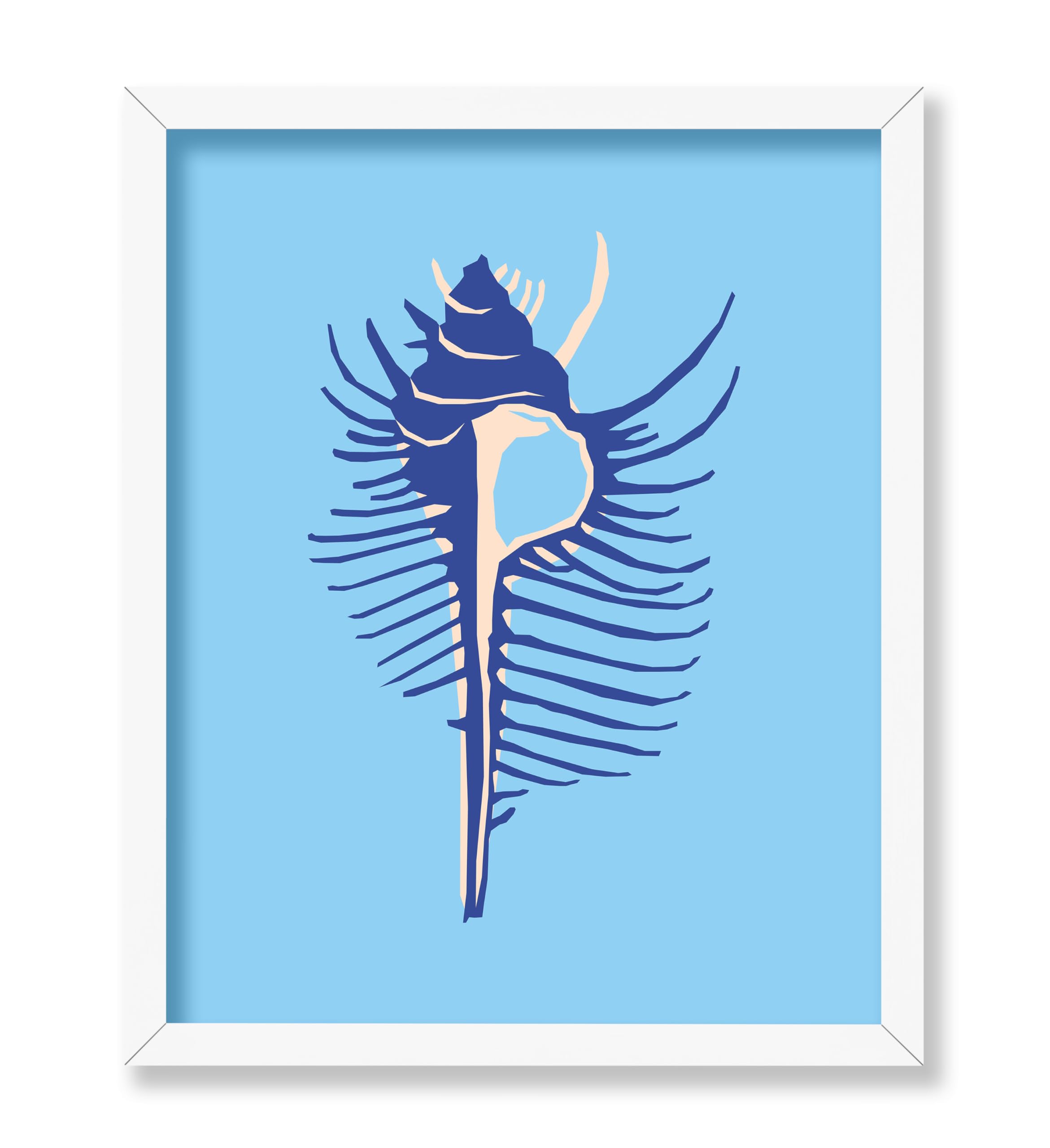 Poster Master Murex Seashell Poster - Retro Aquatic Print - Marine Life ...