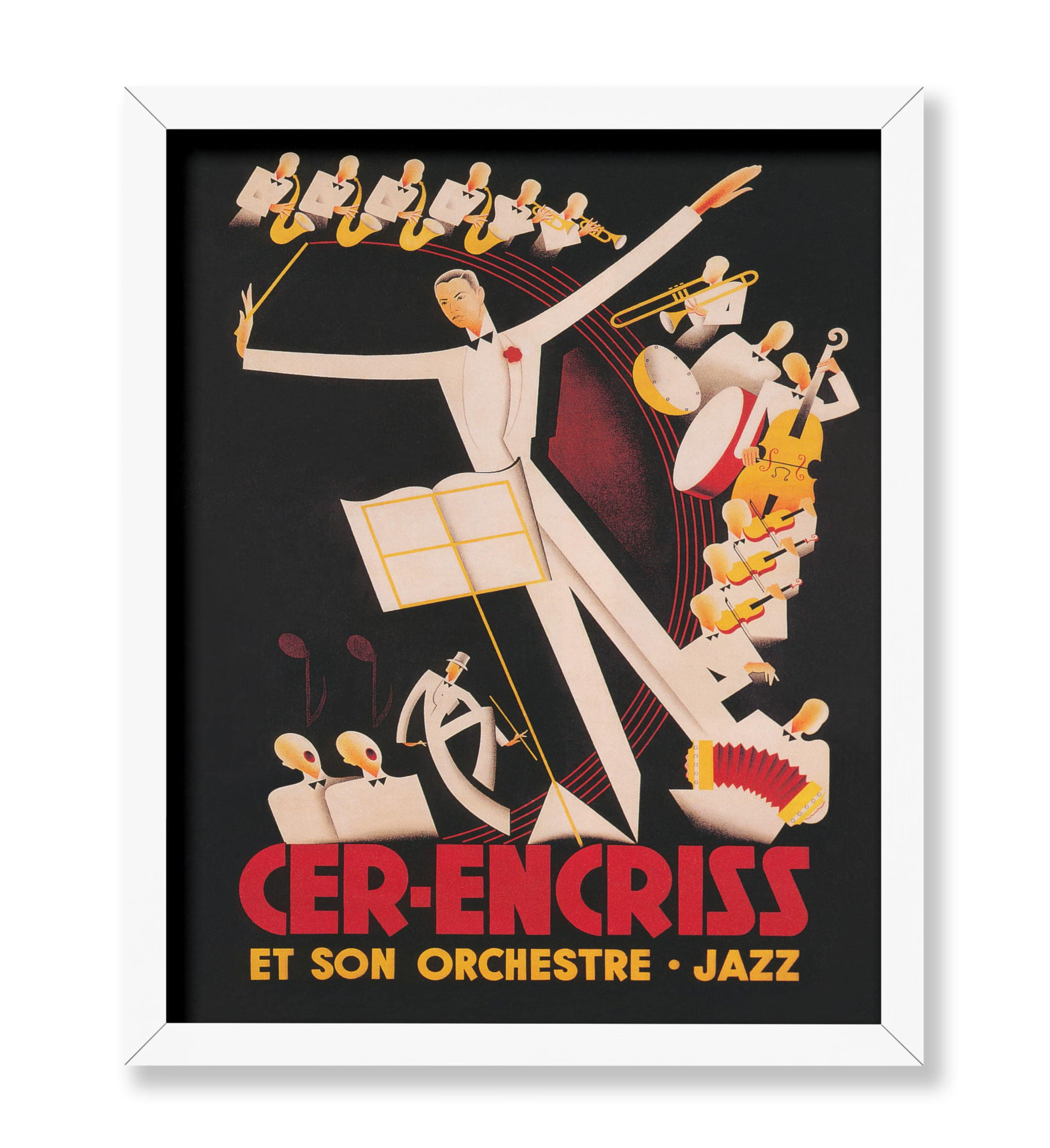 Poster Master Music Poster - Vintage Jazz Band Wall Art - Orchestra ...
