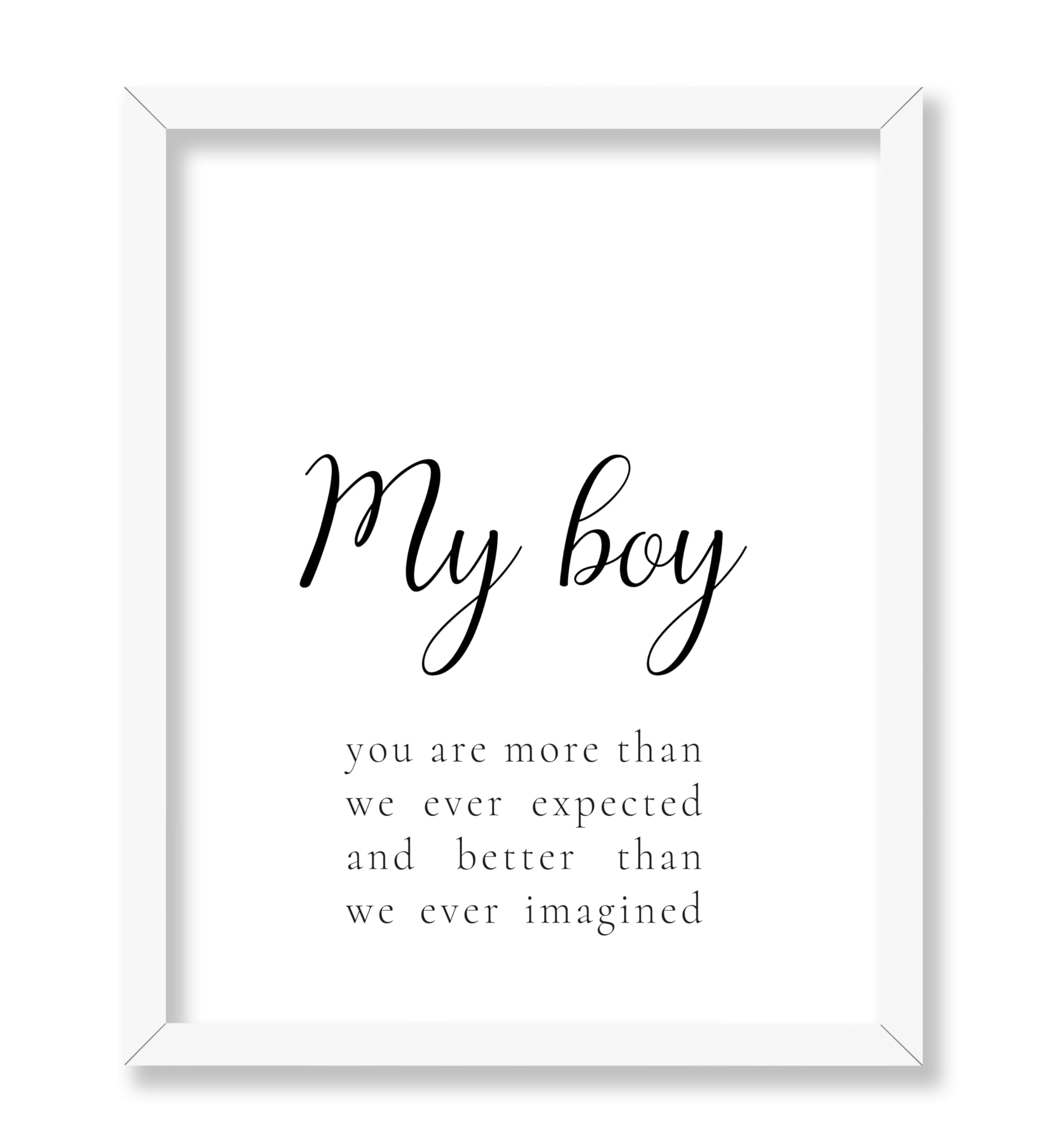 Poster Master My Boy Poster - Little Boy Print - Typography Art ...