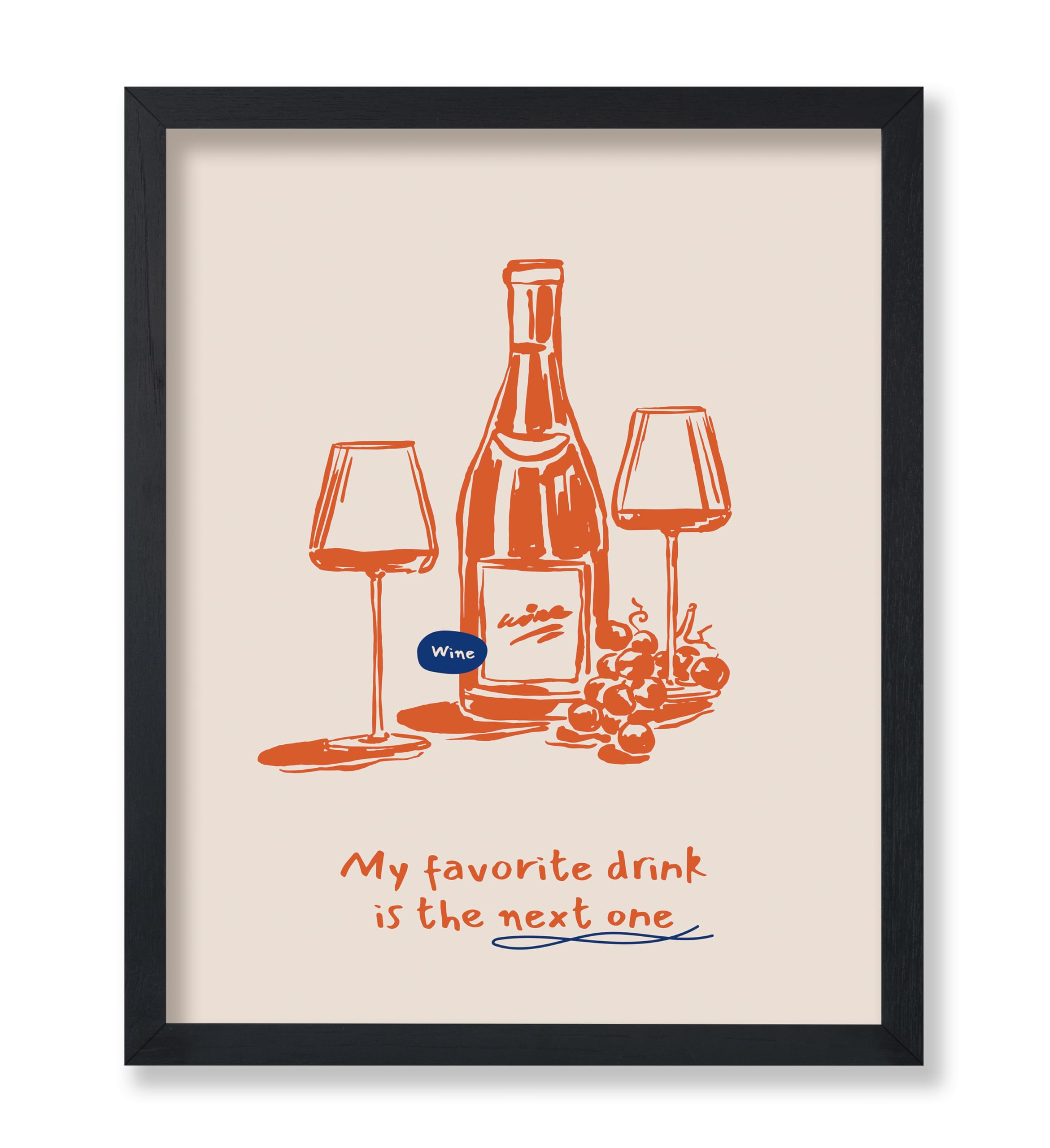 Poster Master My Favorite Drink Poster - Retro Wine Print - Champagne ...