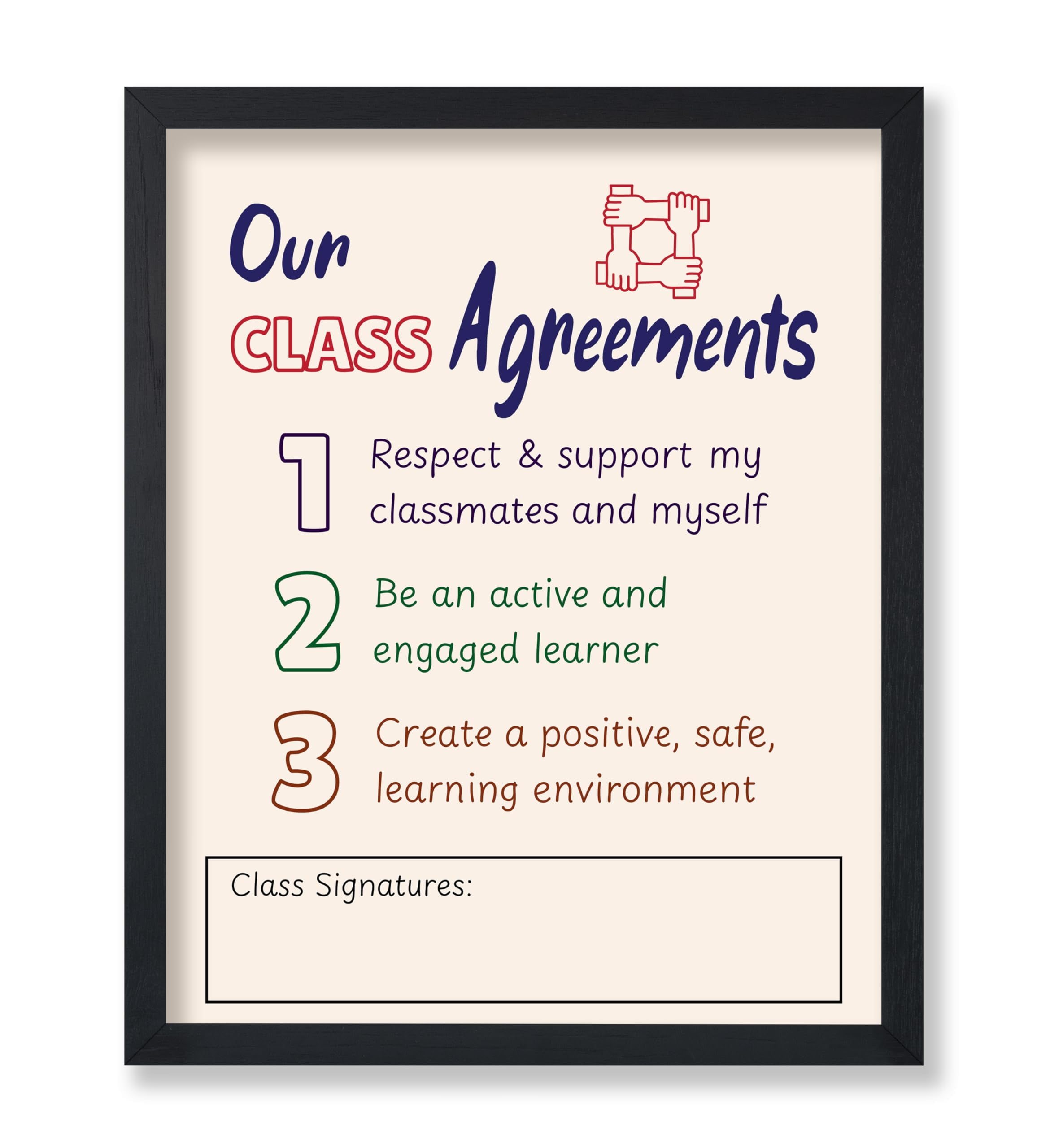 Poster Master Our Class Agreements Poster - Learning Environment Print ...