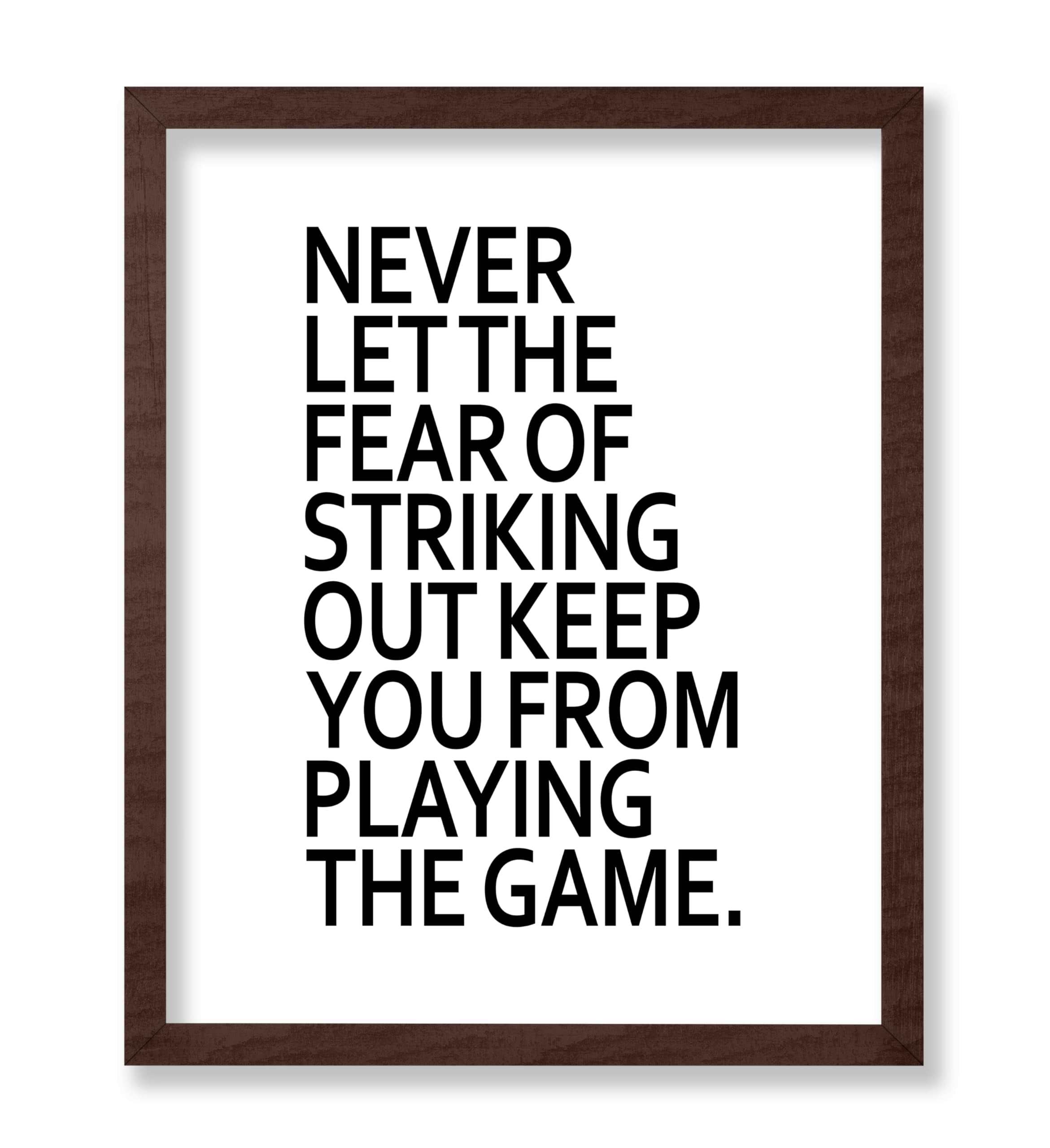 Poster Master Never Let The Fear Keep You From Playing The Game Poster ...