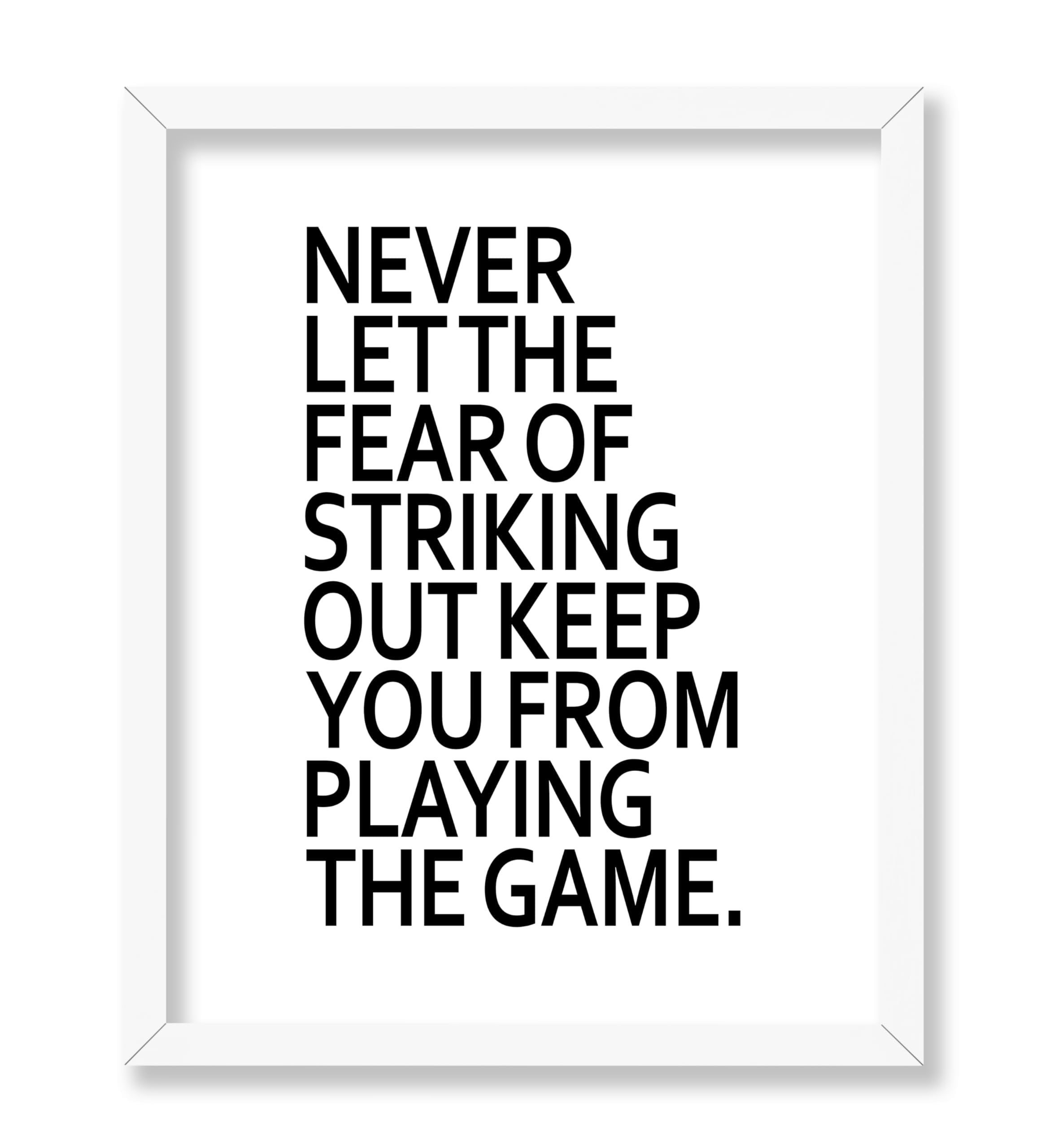 Poster Master Never Let The Fear Keep You From Playing The Game Poster ...