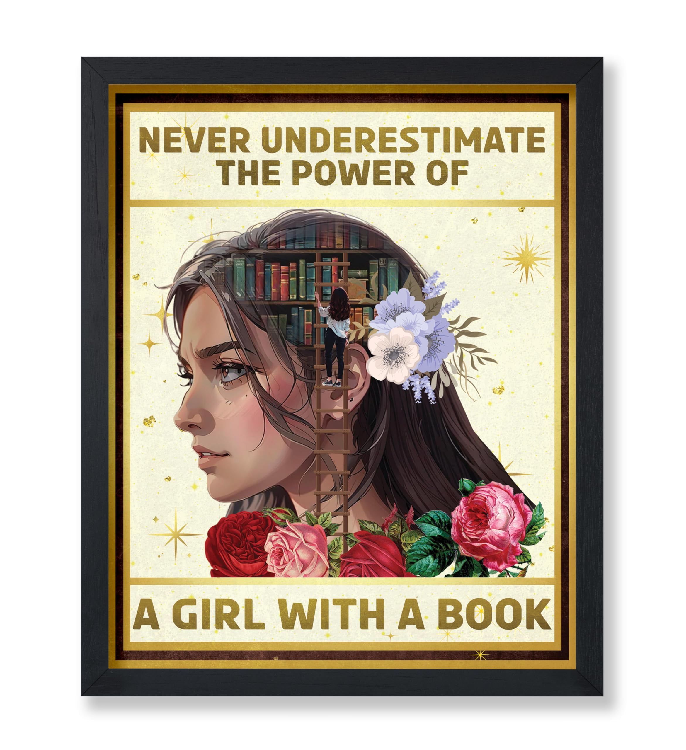 Poster Master Never Underestimate a Girl With a Book Poster ...