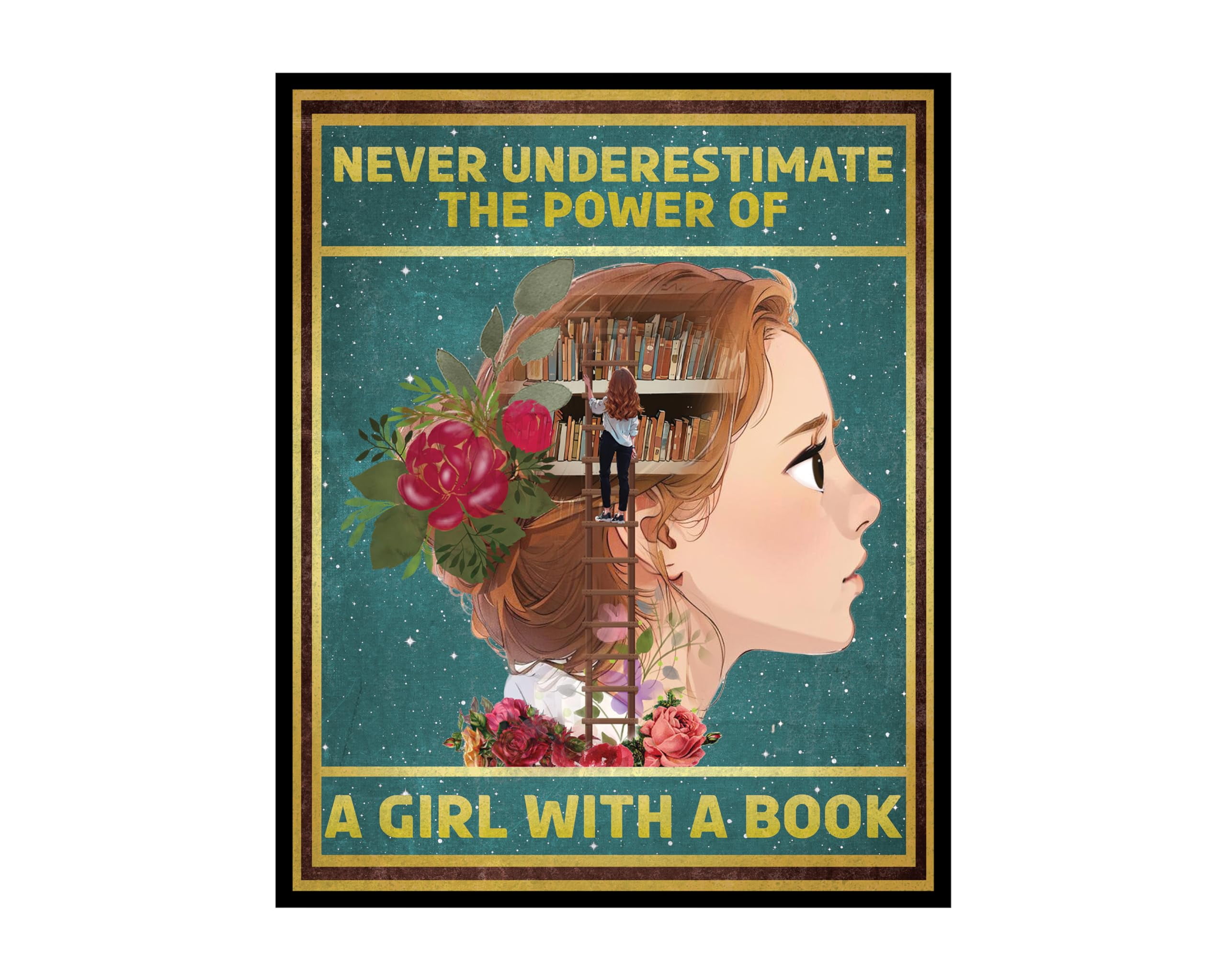 Poster Master Never Underestimate a Girl With a Book Poster ... Poster Master Never Underestimate a Girl With a Book Poster ...
