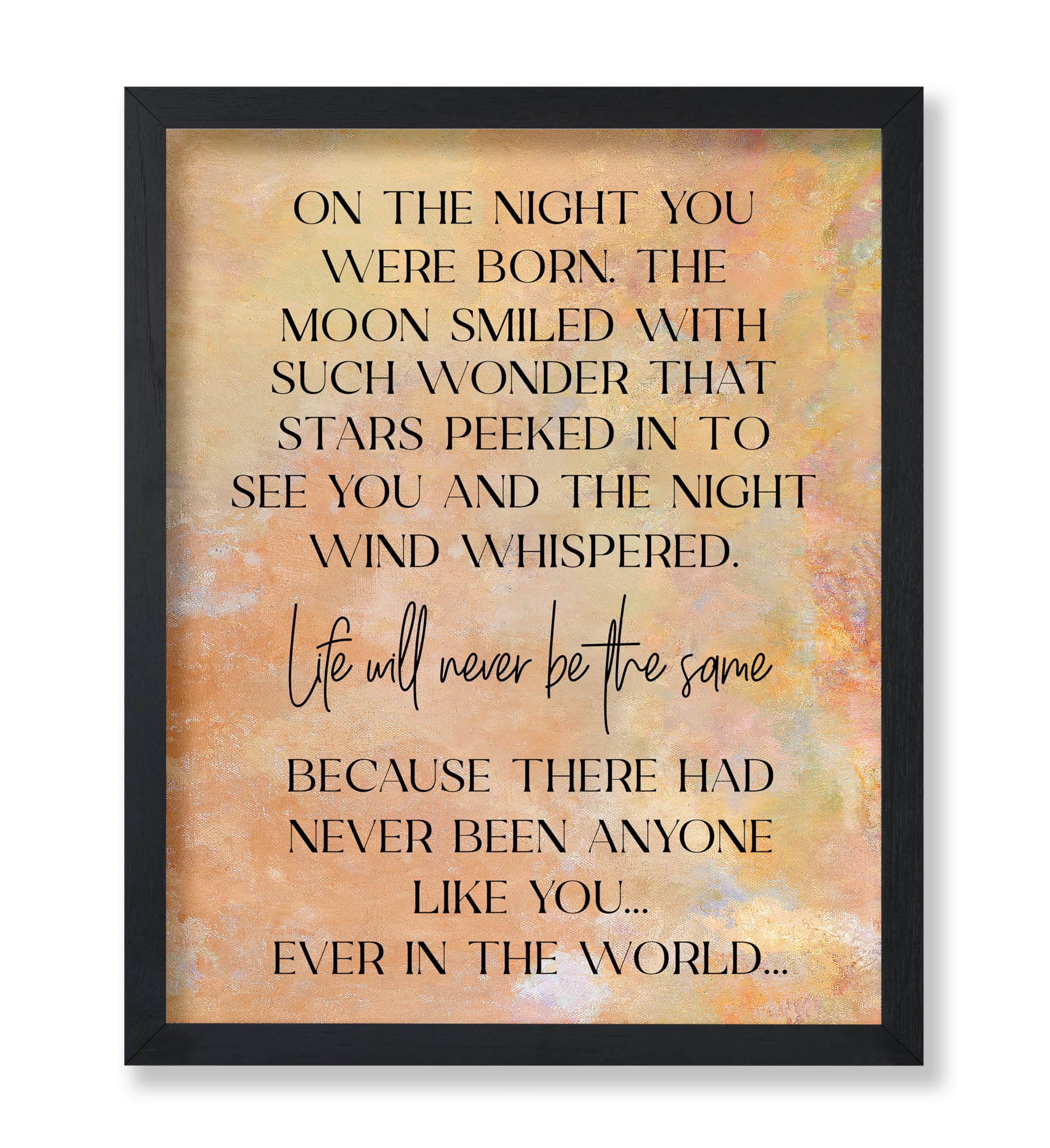 Poster Master Newborn Poster - On The Night You Were Born Print ...
