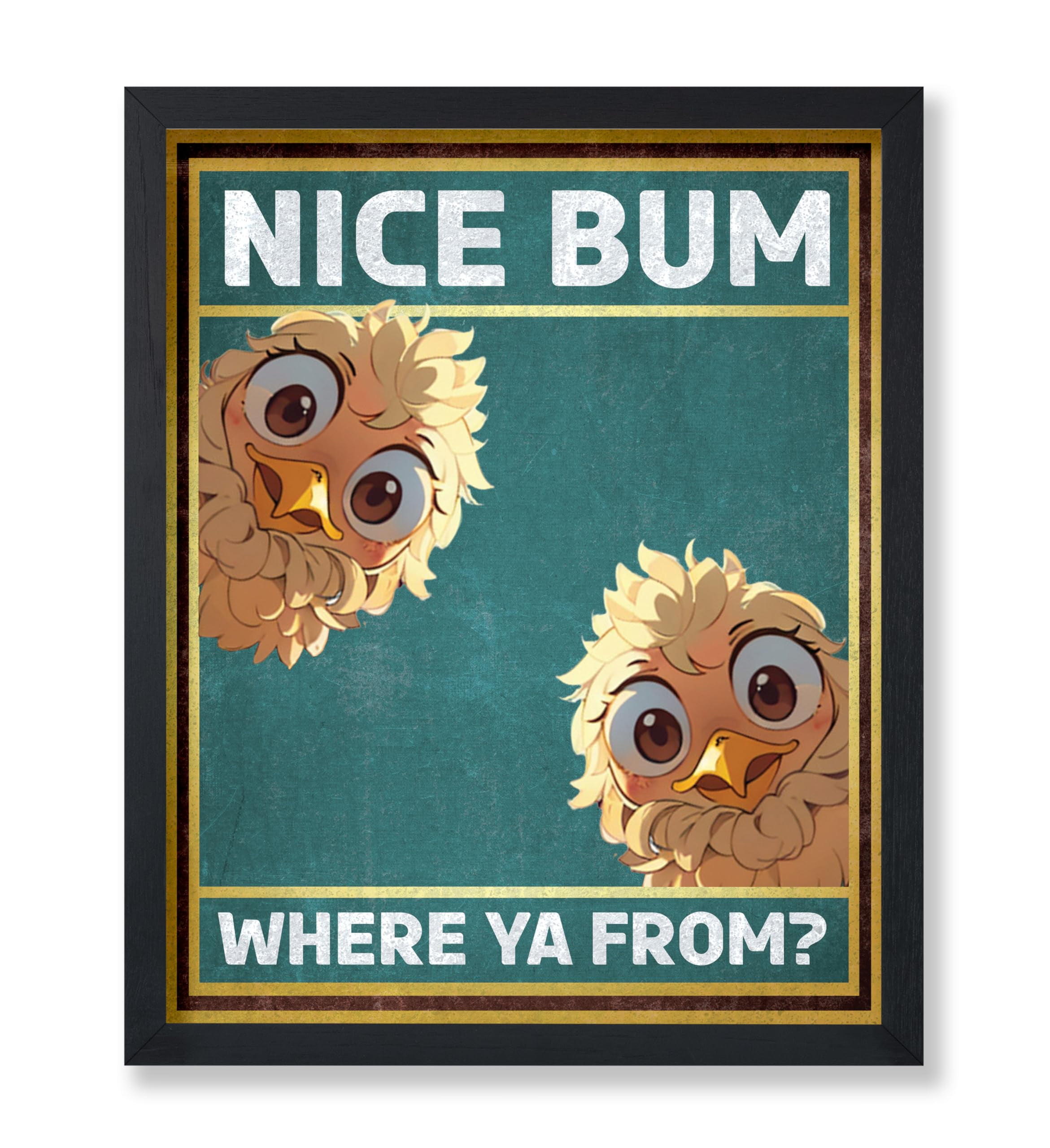 Poster Master Nice Bum Where Ya From Poster - Birds Print - Cute Baby ...