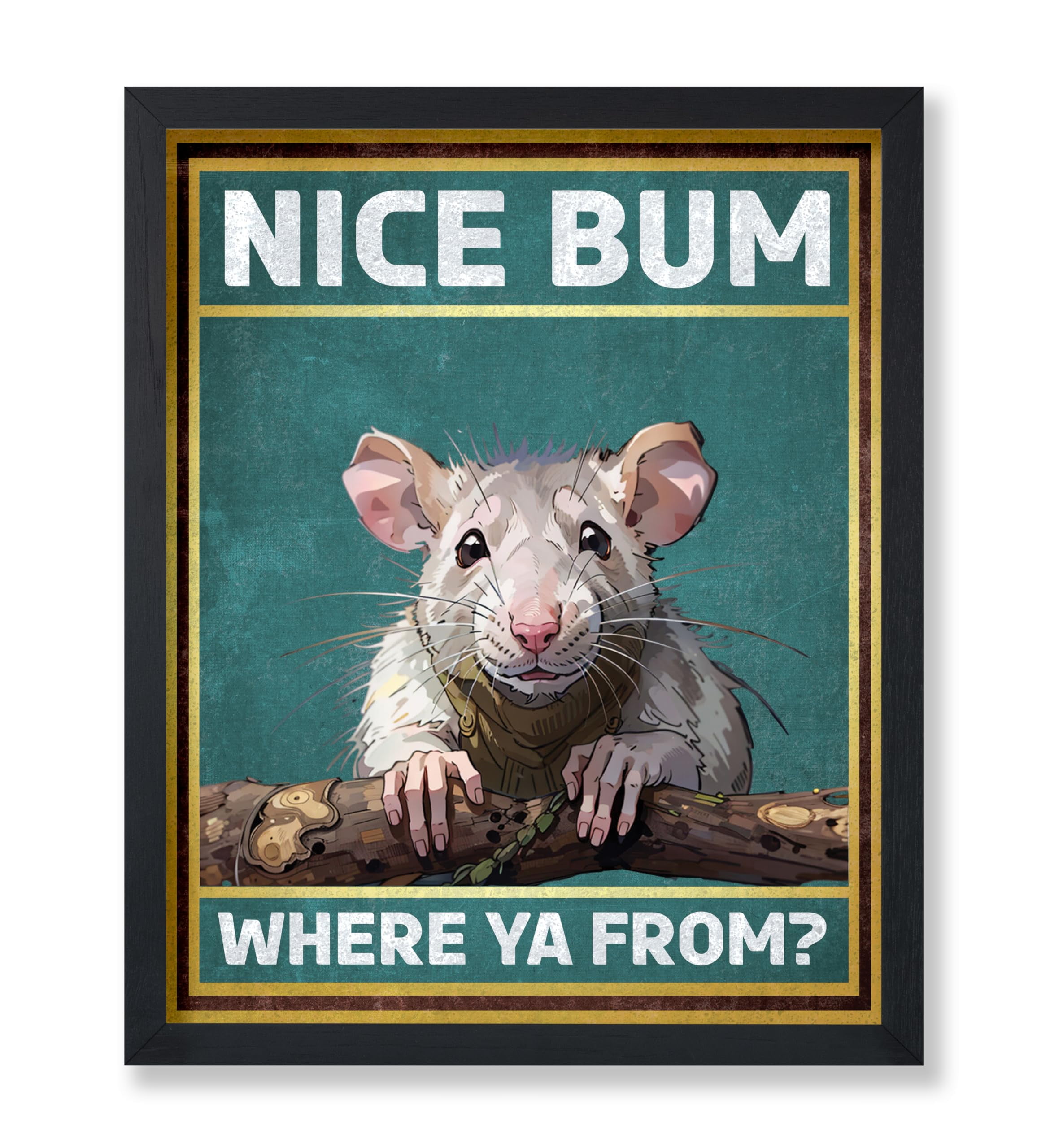Poster Master Nice Bum Where Ya From Poster - Mouse Print - Funny Mouse ...
