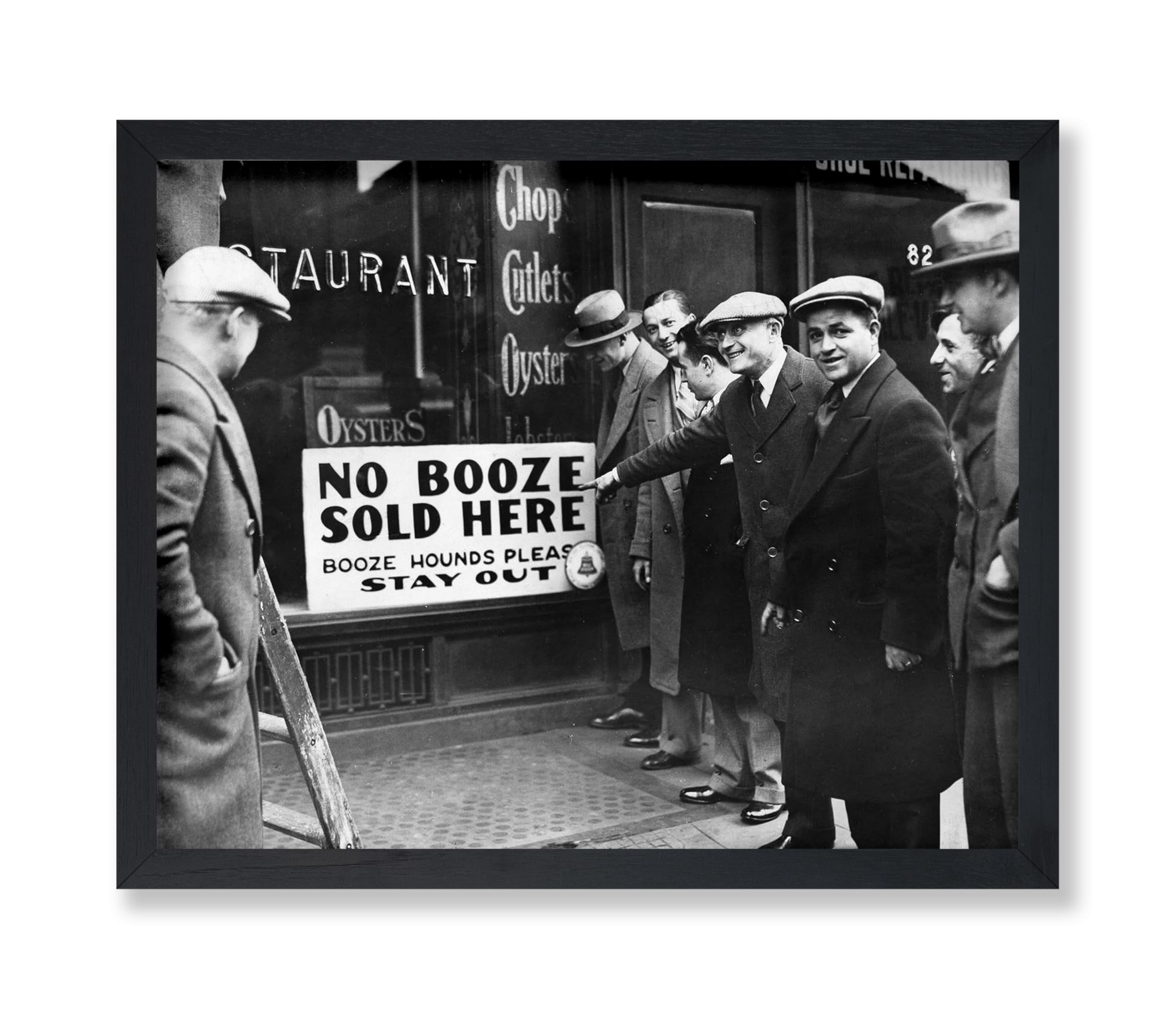 Poster Master No Booze Sold Here Poster - Prohibition Print - Alcohol ...