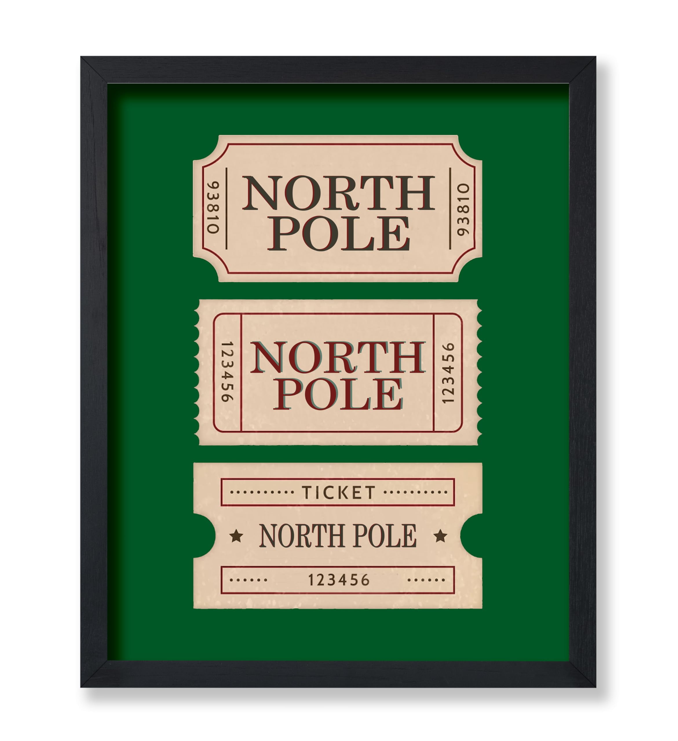 Poster Master North Pole Ticket Poster - Holiday Print - Christmas Art ...