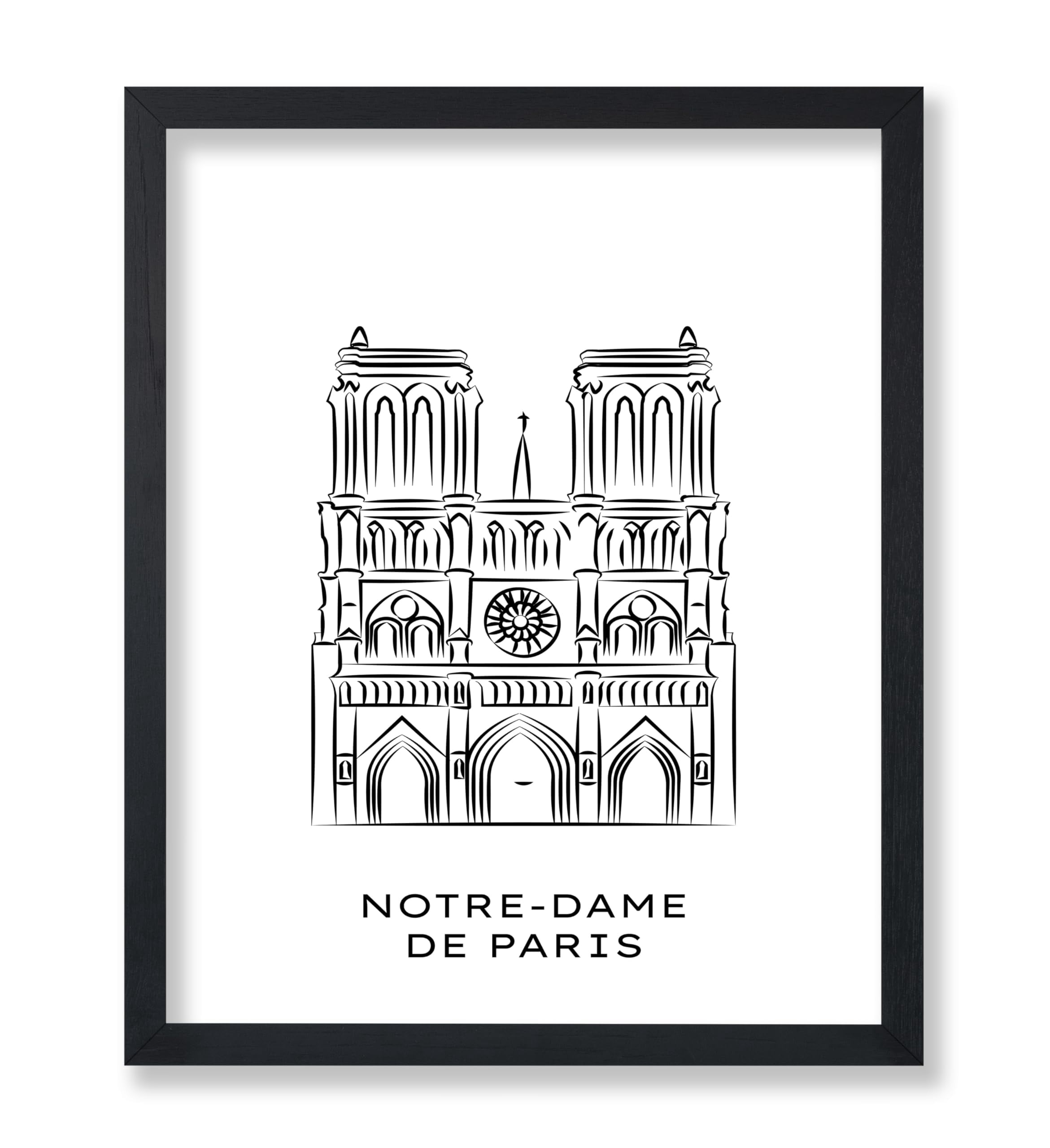 Poster Master Notre Dame Cathedral Poster - Retro Paris Print - France ...