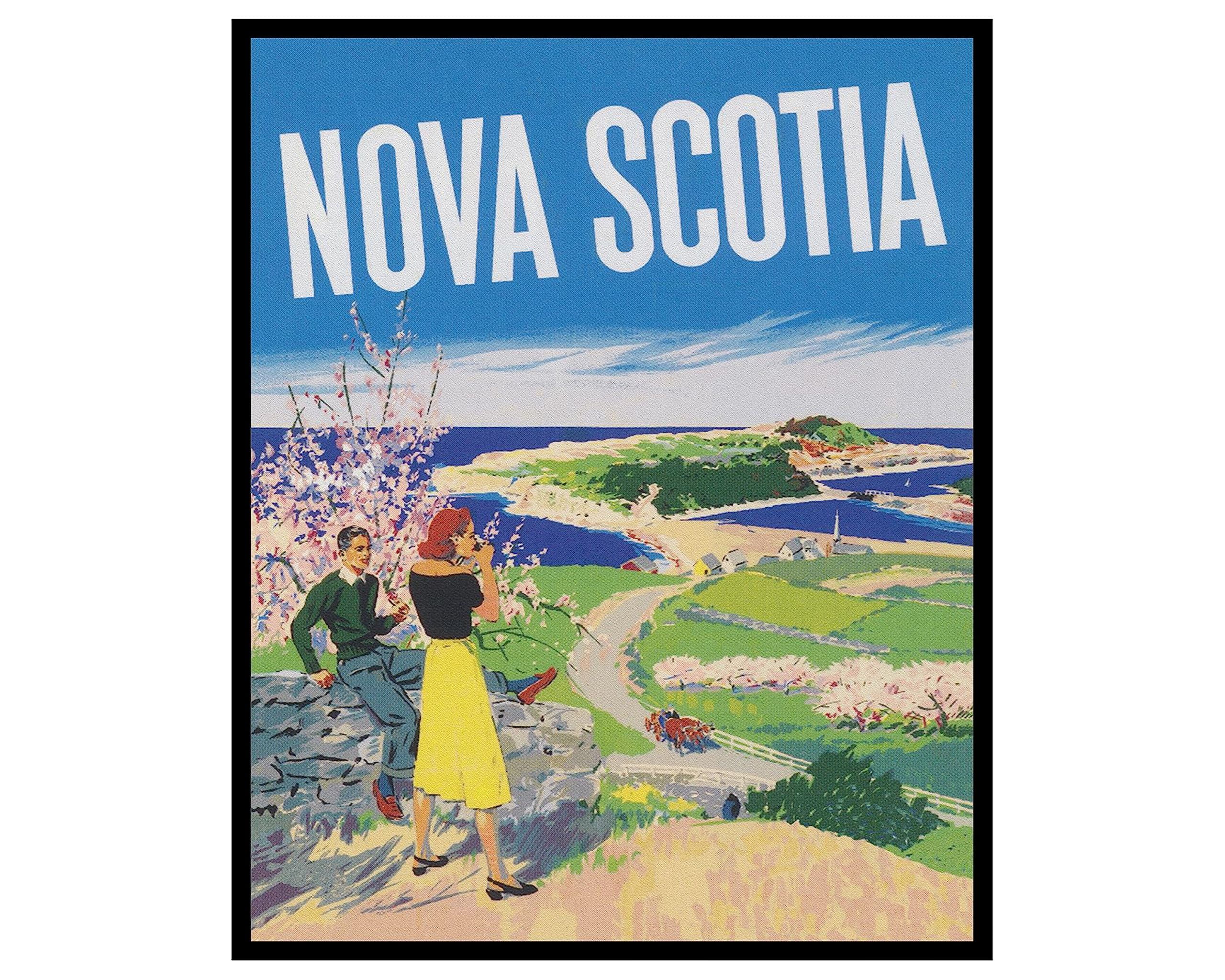 Poster Master Nova Scotia Canada Print - Vintage Travel Poster - Retro ...