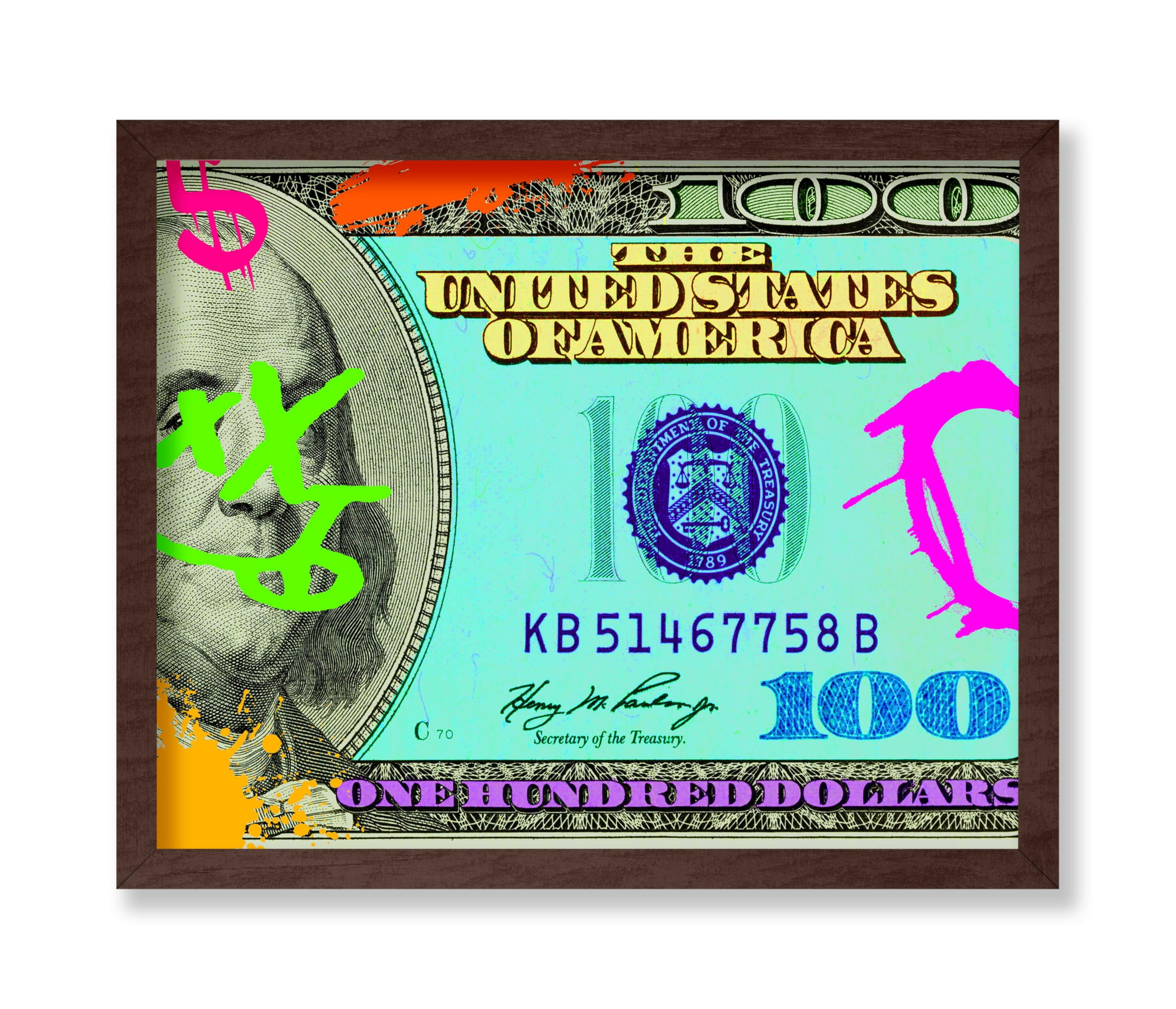 Poster Master One Hundred Dollars Poster - Dollar Print - Graffiti Art ...