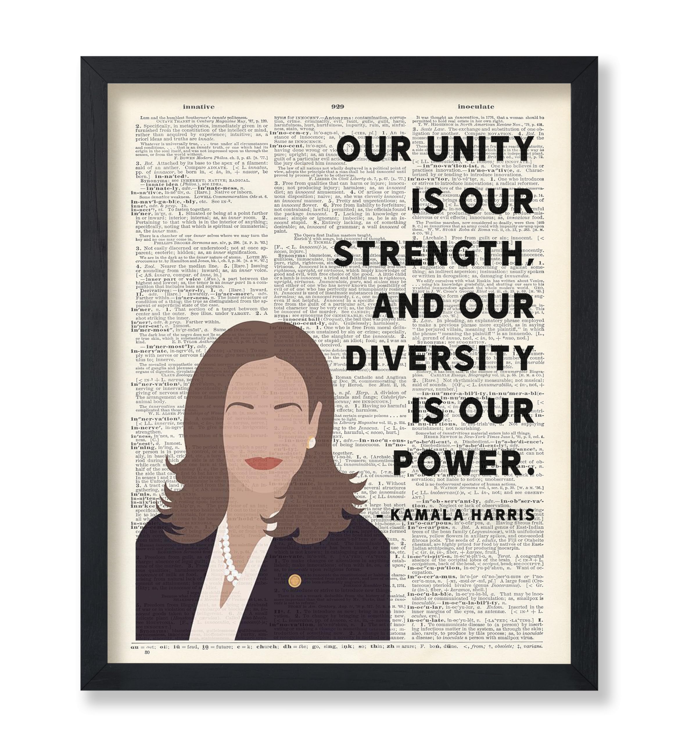 Poster Master Our Unity Is Our Strength Poster - Kamala Harris Print ...