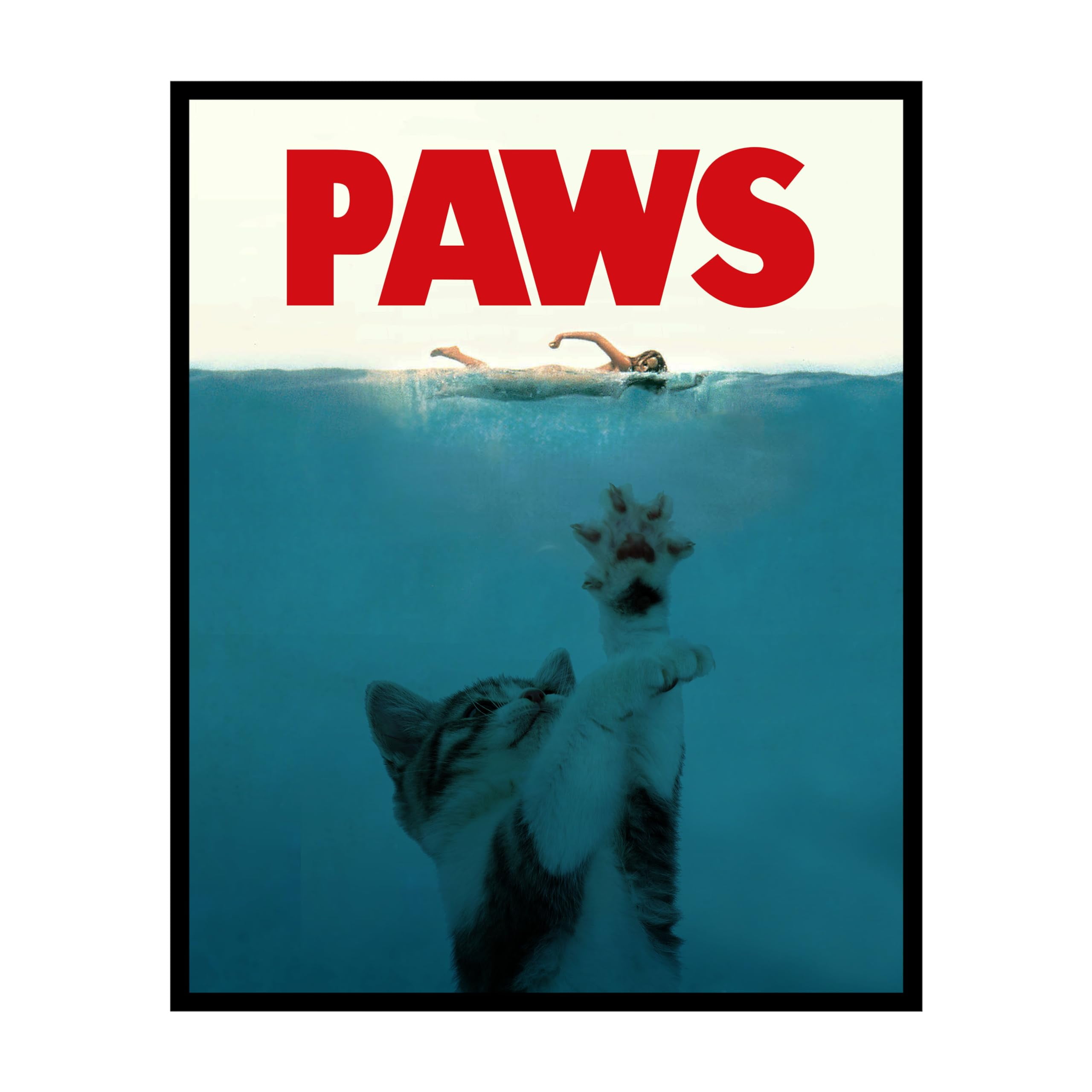 Poster Master Paws Poster - Cat Print - Trendy Art - Modern Art ...