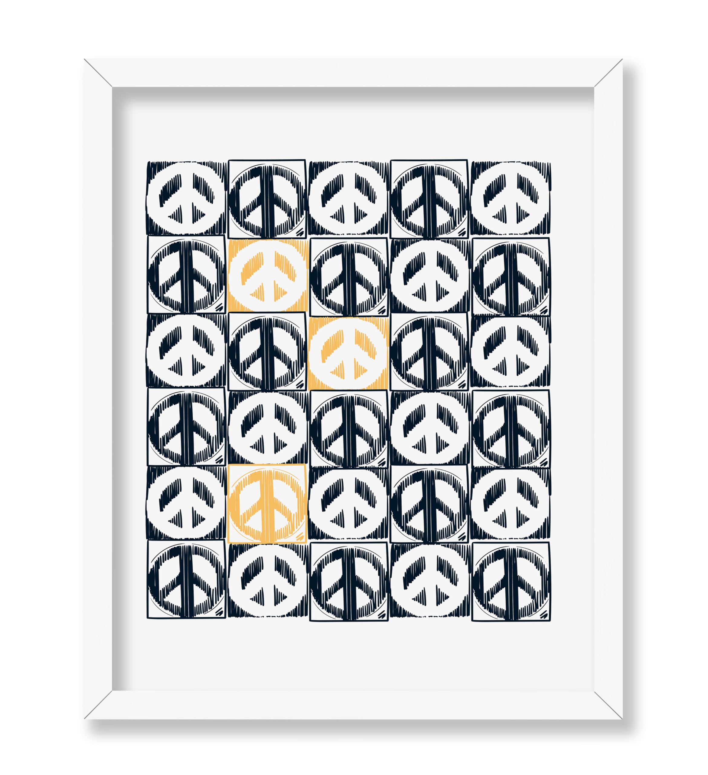 Poster Master Peace Poster - Retro Peace Sign Print - Peace and Love ...
