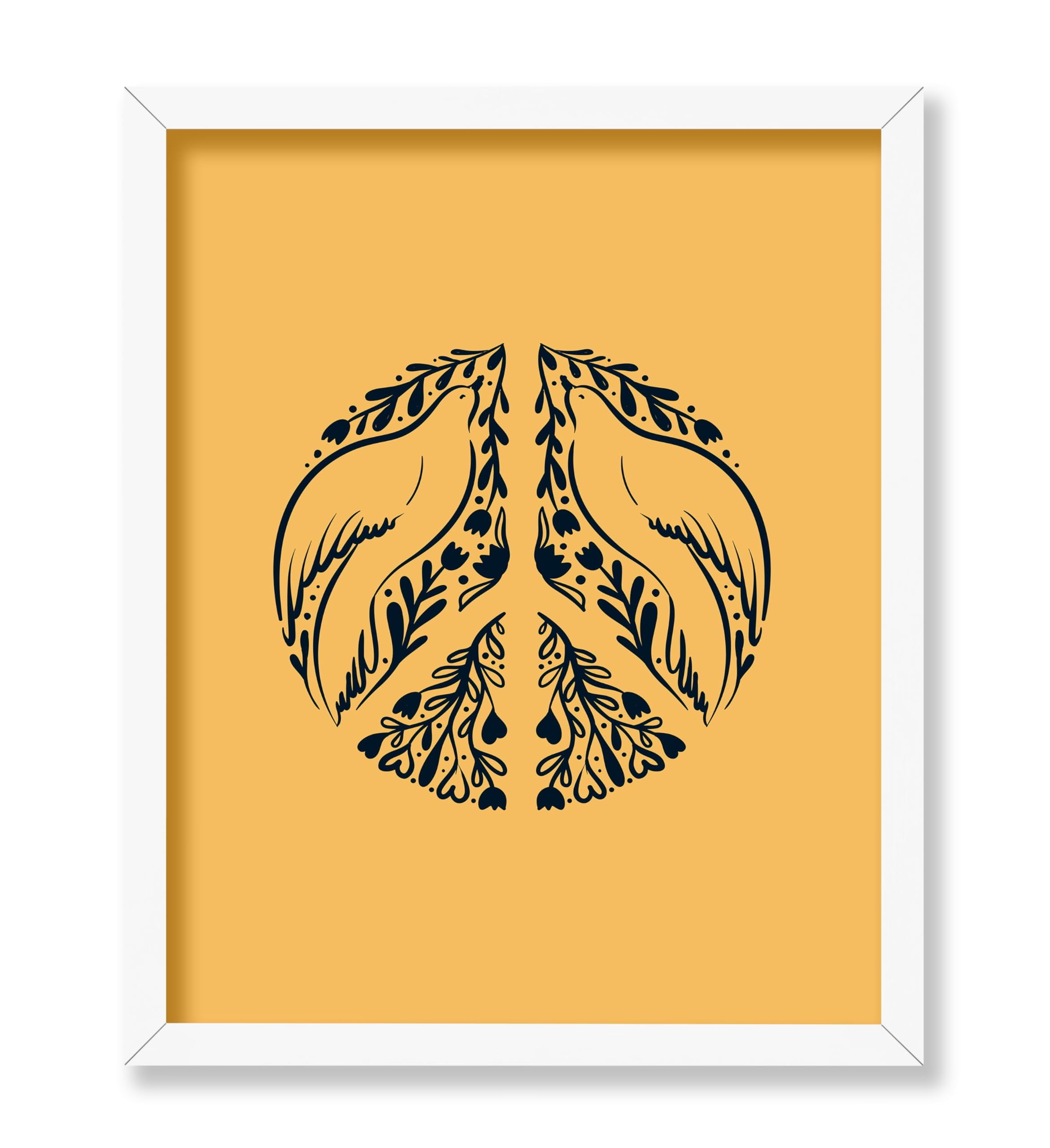 Poster Master Peace Poster - Retro Peace Dove Print - Peace and Love ...