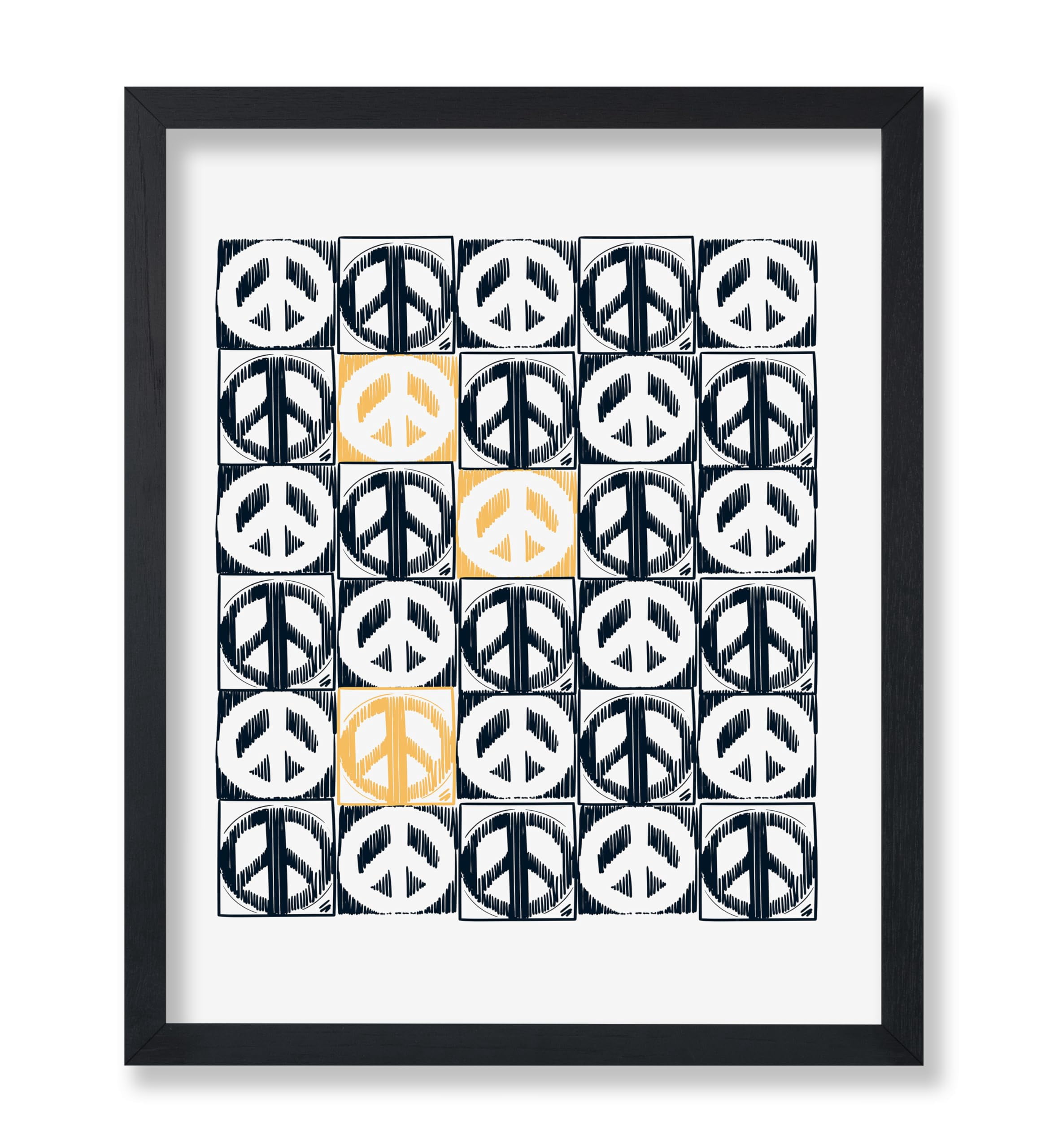 Poster Master Peace Poster - Retro Peace Sign Print - Peace and Love ...