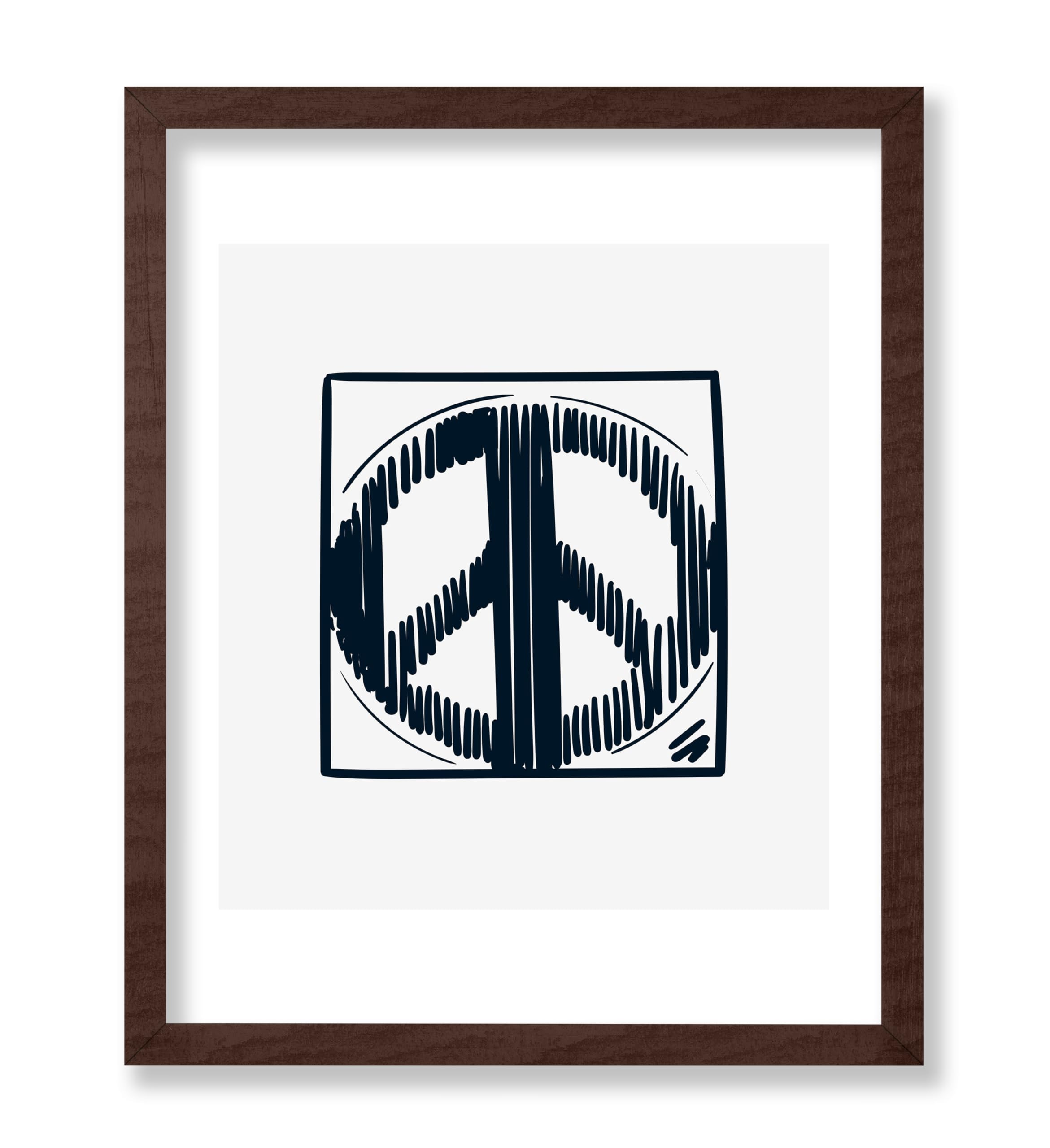 Poster Master Peace Poster - Retro Peace Symbol Print - Peace and Love ...
