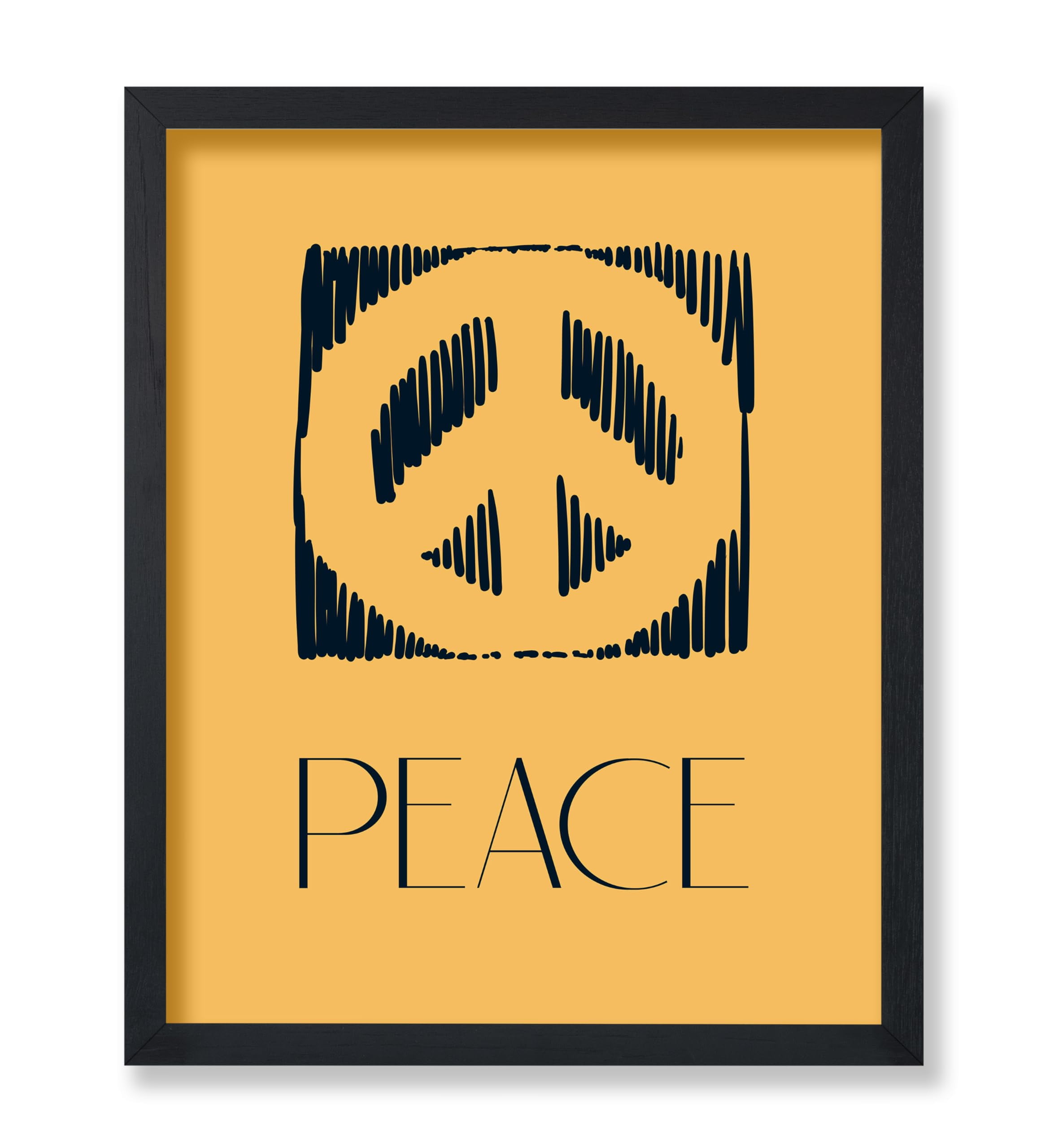 Poster Master Peace Poster - Retro Peace Symbol Print - Peace and Love ...