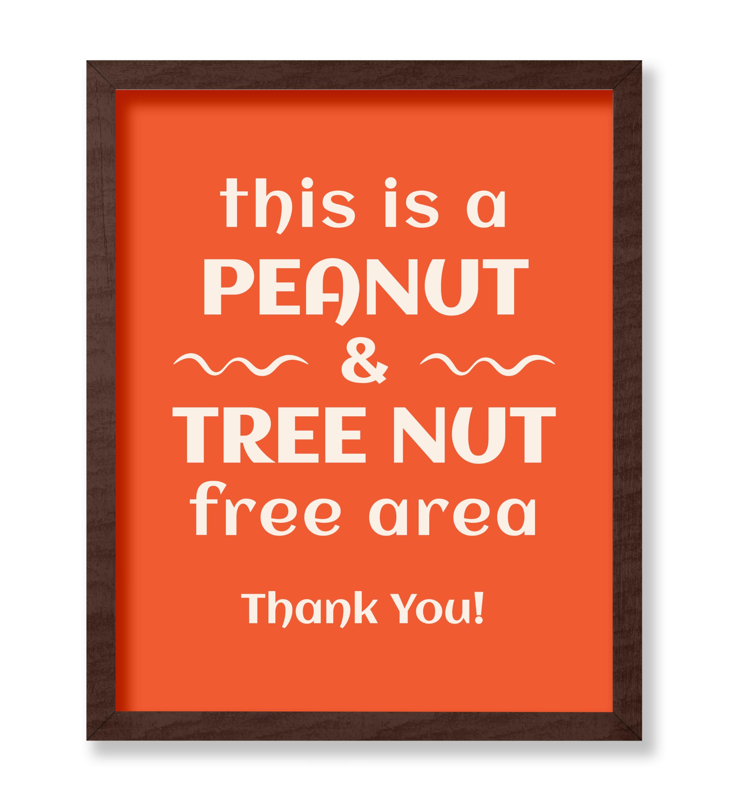 Poster Master Peanut and Tree Nut Free Area Poster - Food Allergy ...