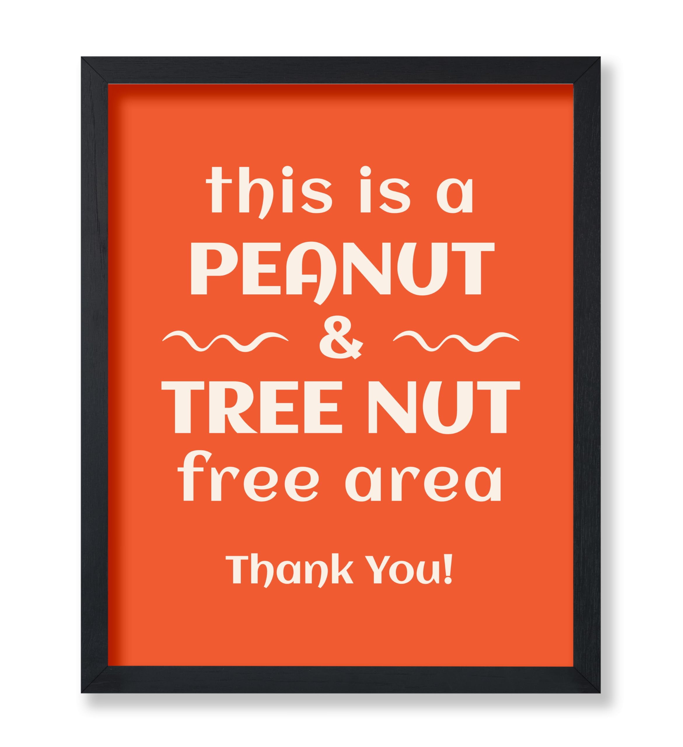 Poster Master Peanut and Tree Nut Free Area Poster - Food Allergy ...