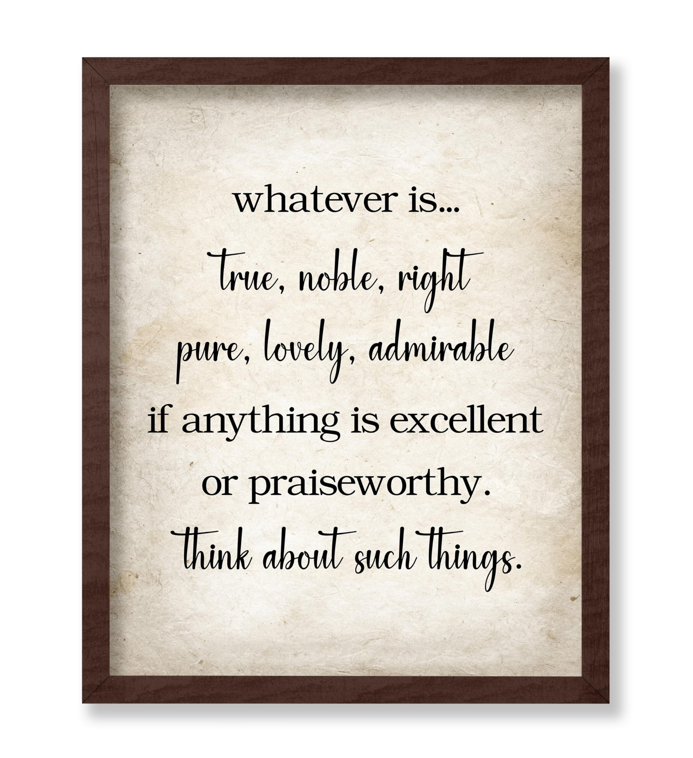 Poster Master Philippians 4:8 Poster - Whatever is True Print - Bible ...