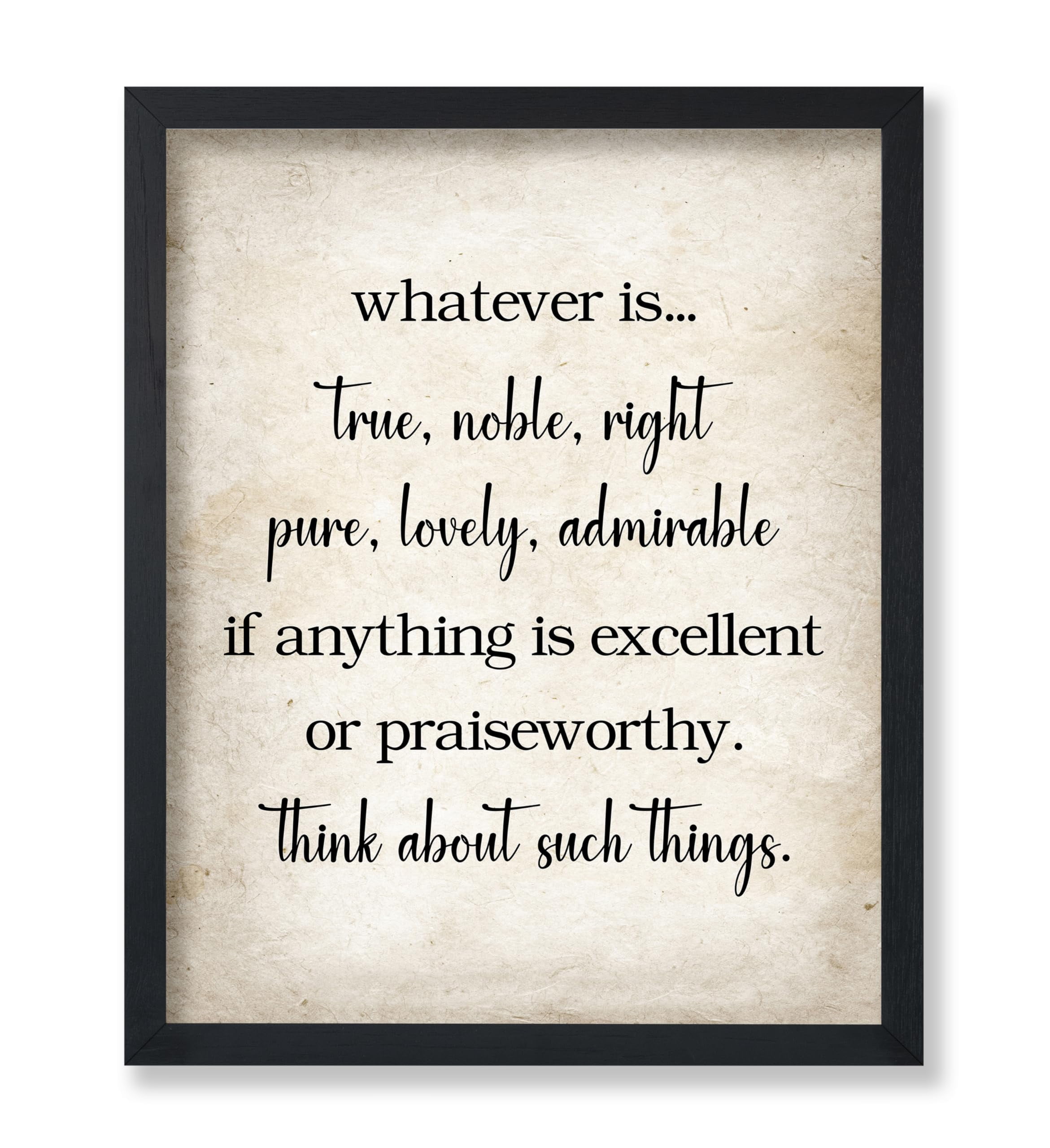 Poster Master Philippians 4:8 Poster - Whatever is True Print - Bible ...