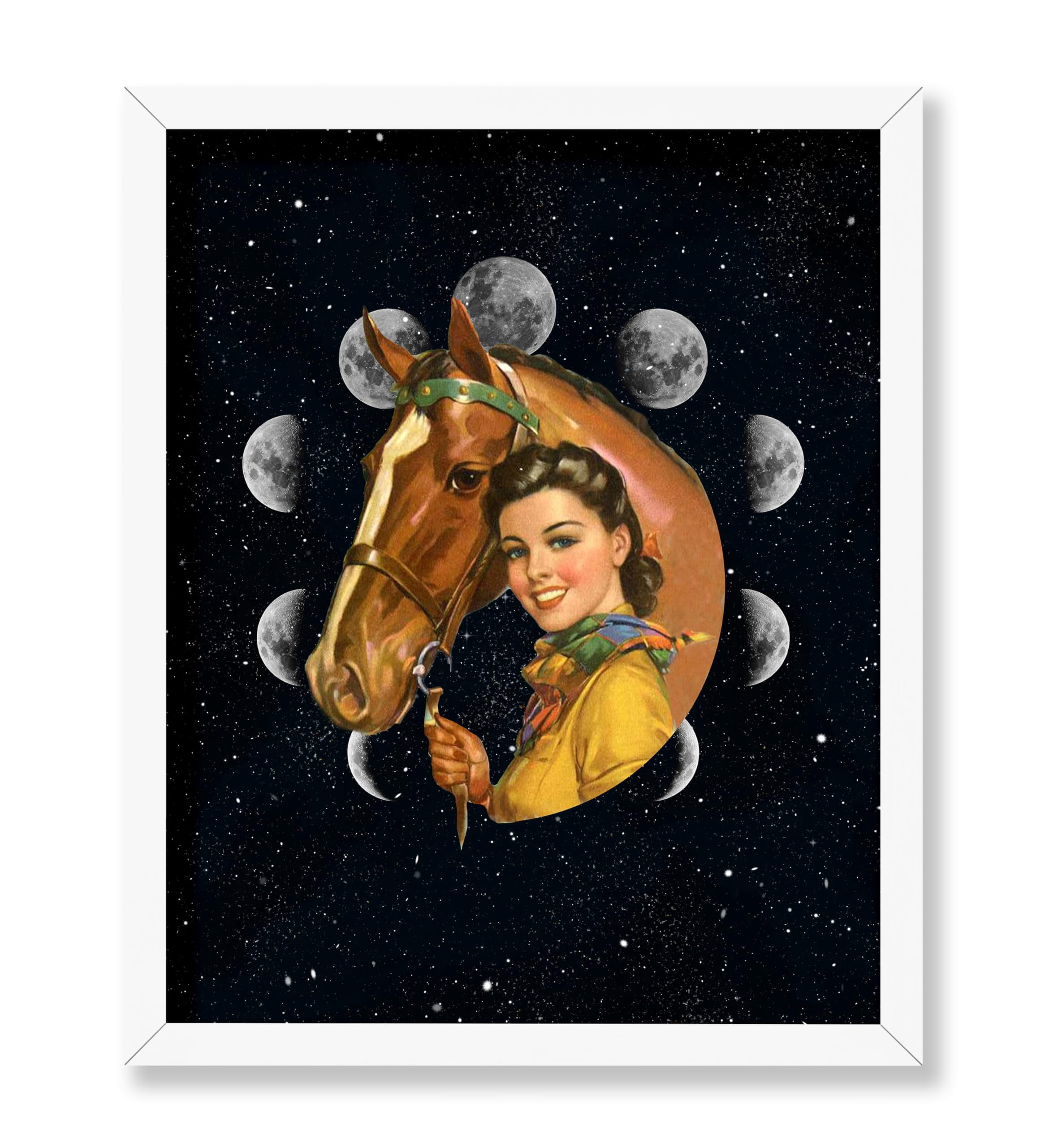 Poster Master Pin Up Girl Poster - Retro Cowgirl Print - Western Art ...