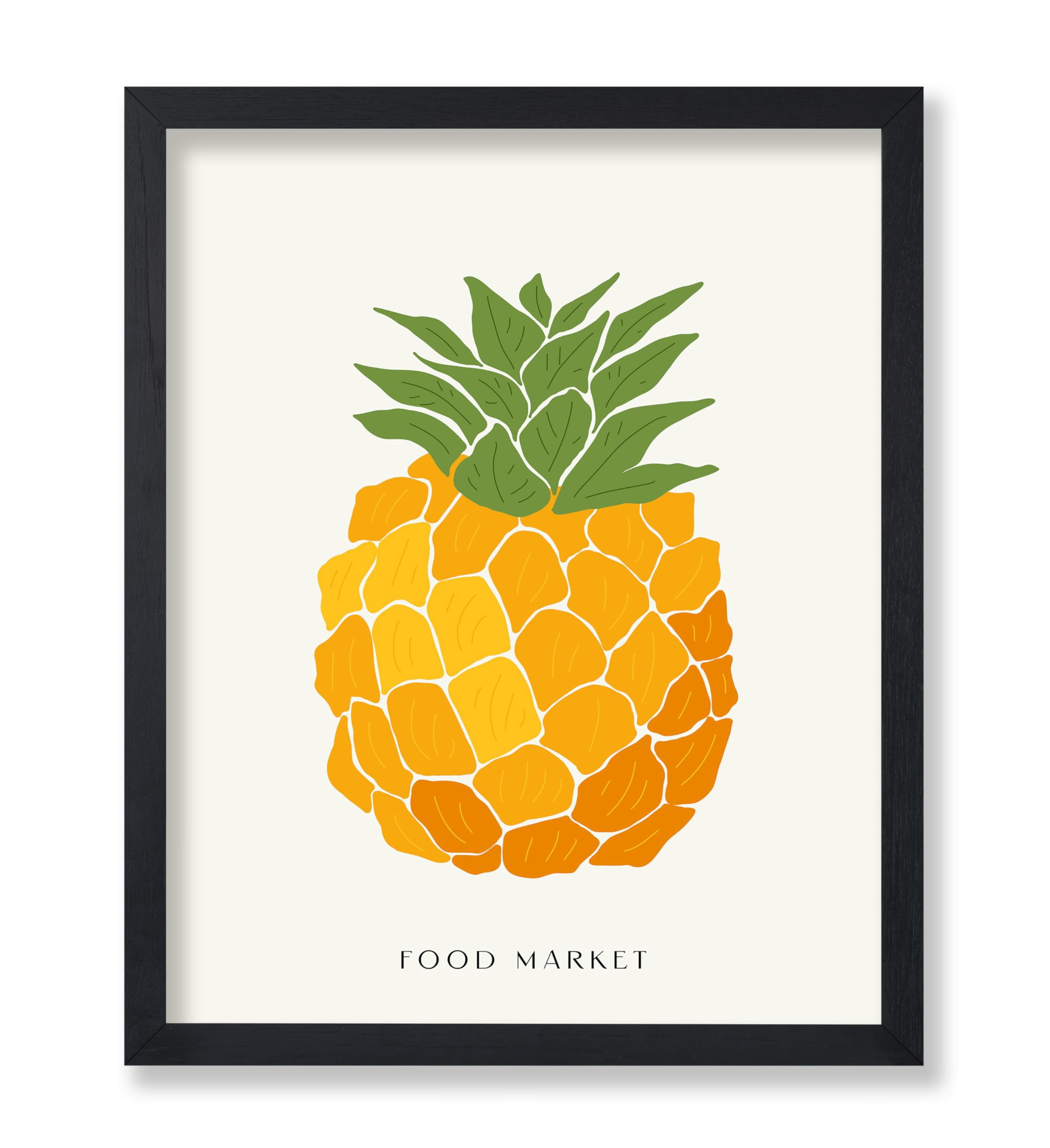 Poster Master Pineapple Poster - Retro Fruit Print - Tropical Fruit Art ...