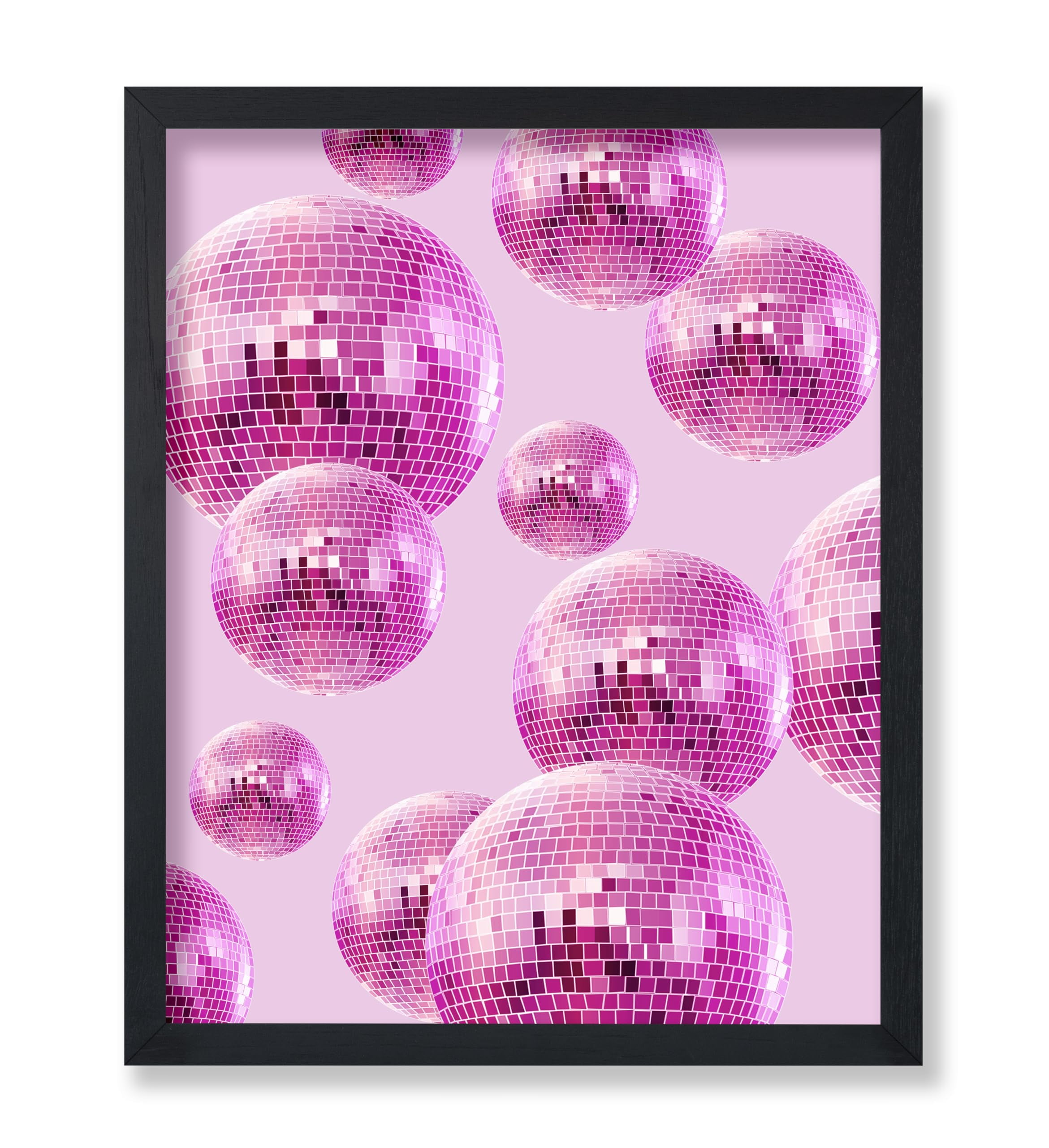 Poster Master Pink Disco Ball Poster - Retro Disco Balls Print - Disco ...