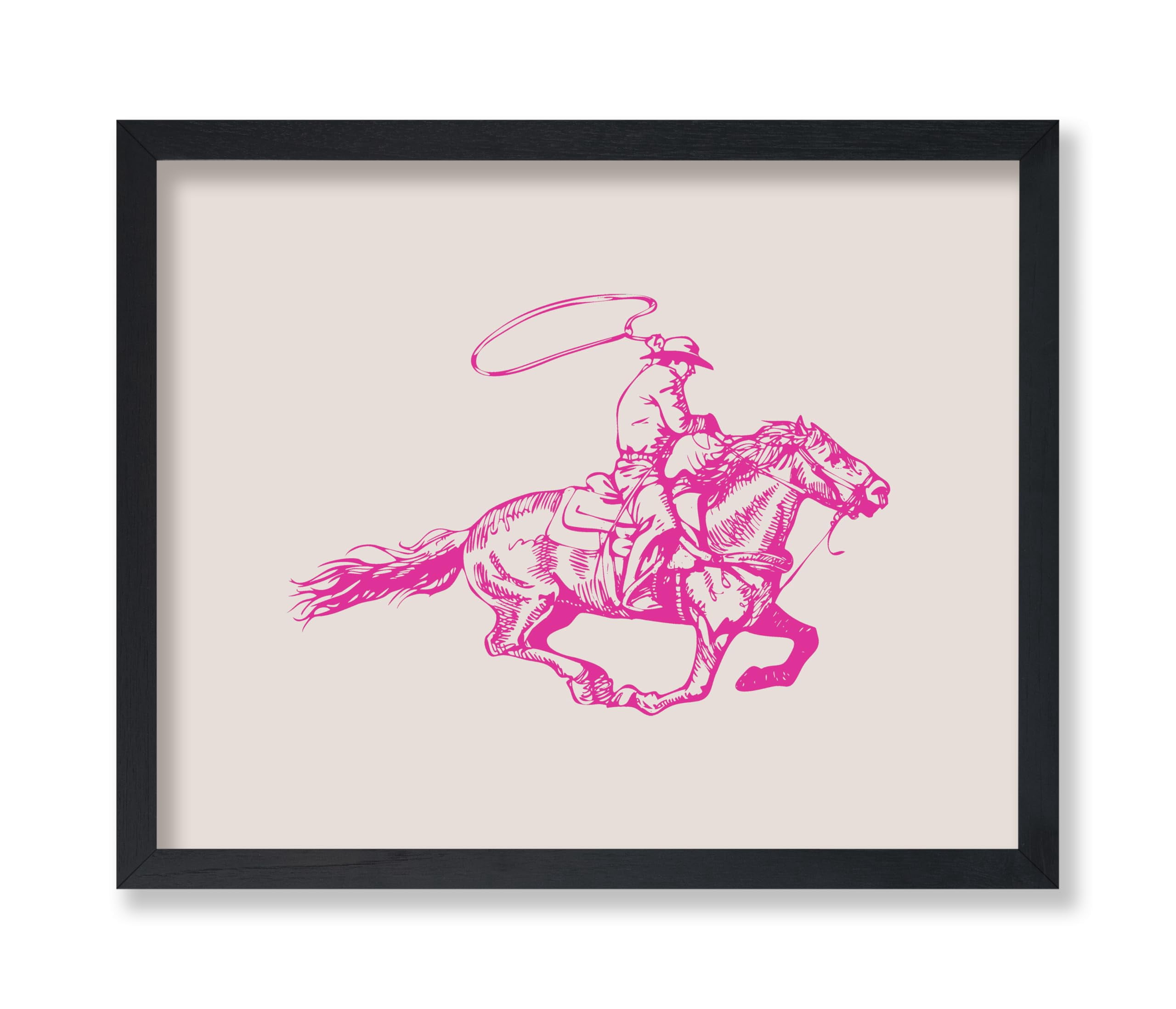 Poster Master Pink Disco Cowgirl and Cowboy Poster - Retro Western ...