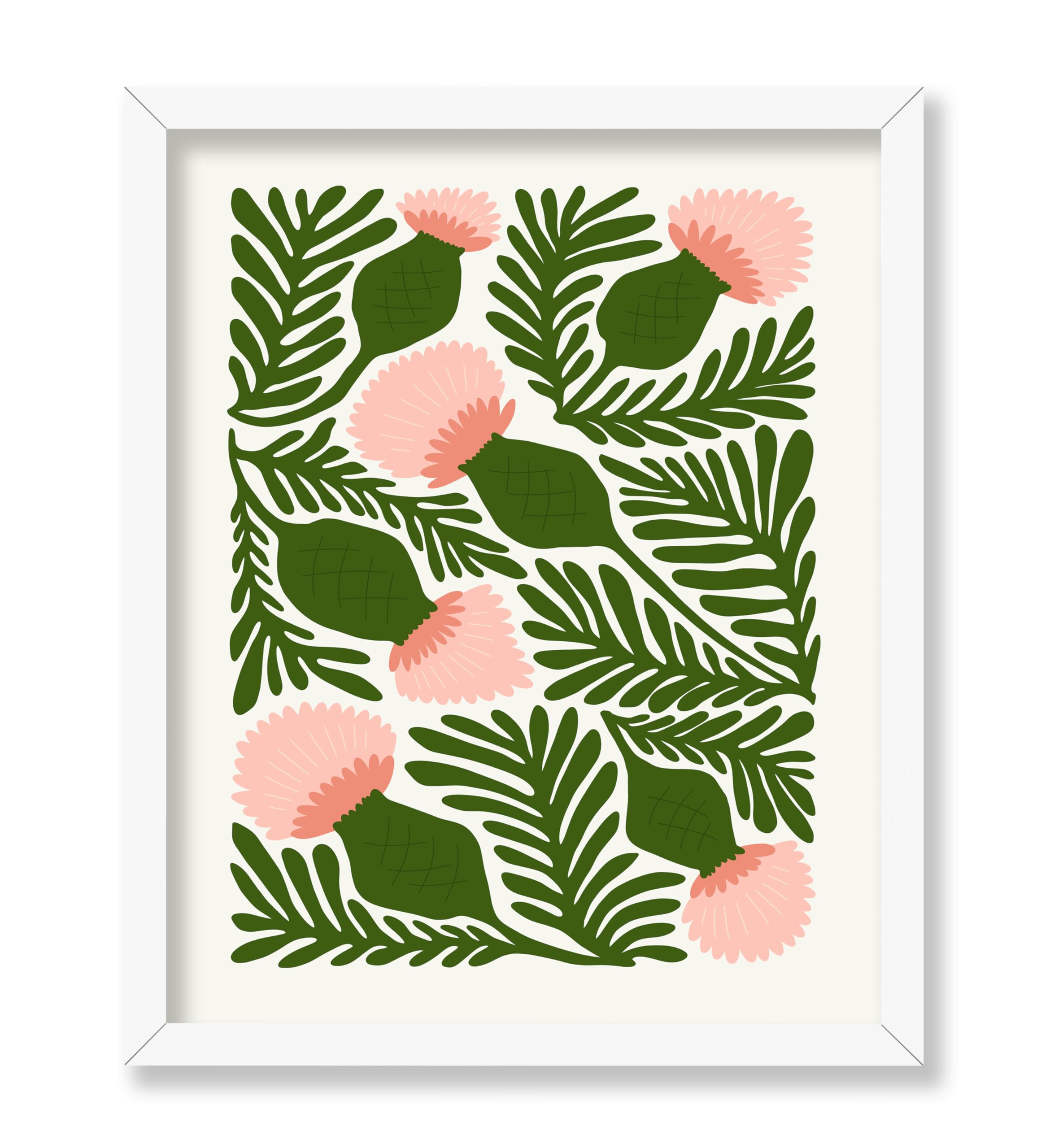 Poster Master Pink Flowers Poster - Retro Floral Print - Spring Art ...