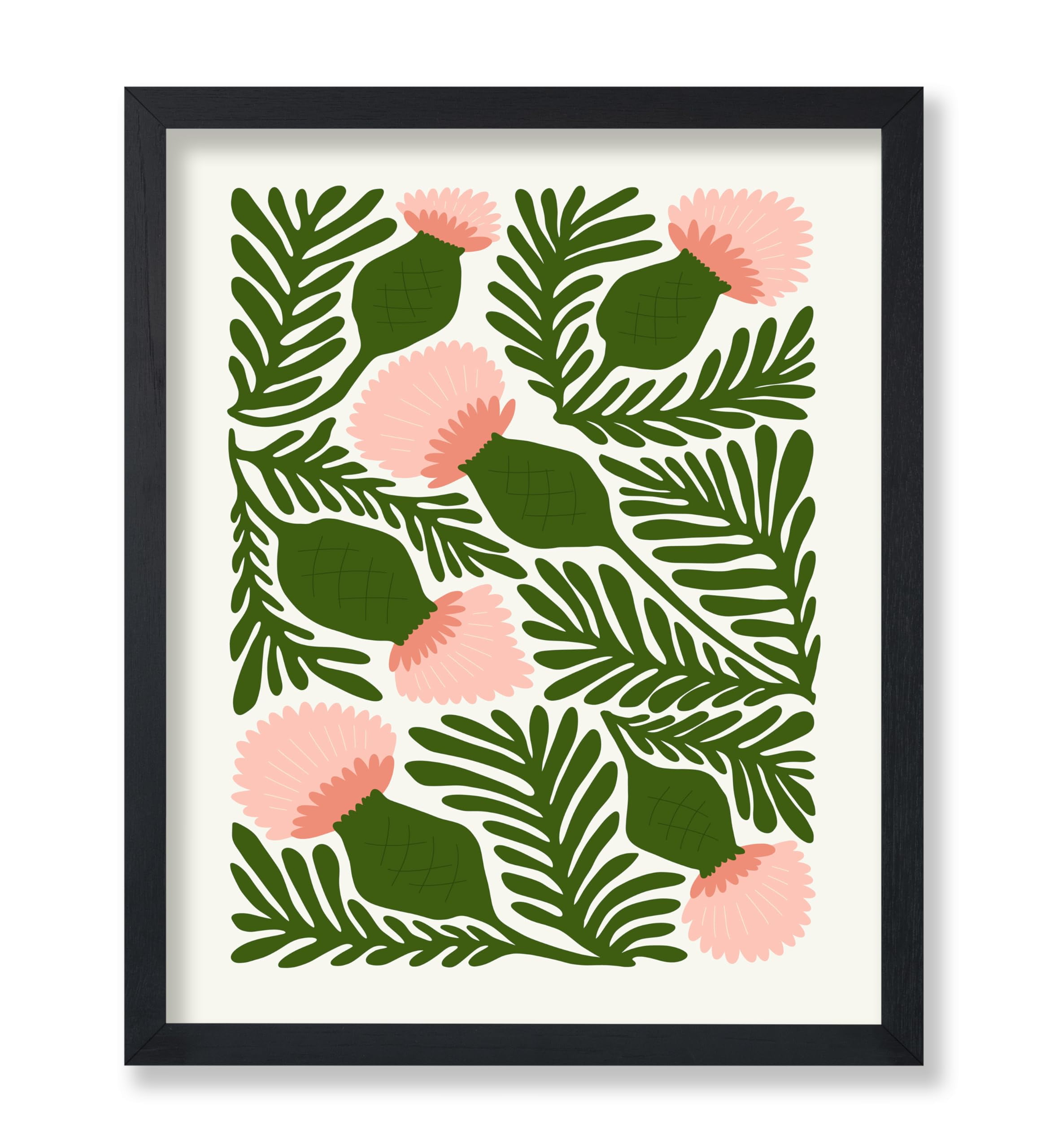 Poster Master Pink Flowers Poster - Retro Floral Print - Spring Art ...