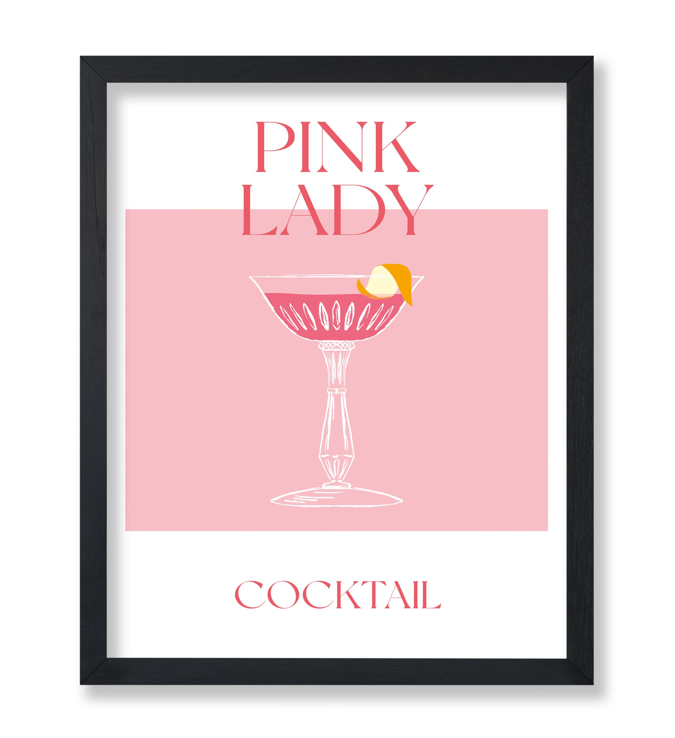 Poster Master Pink Lady Poster - Retro Cocktail Print - Alcohol Art ...