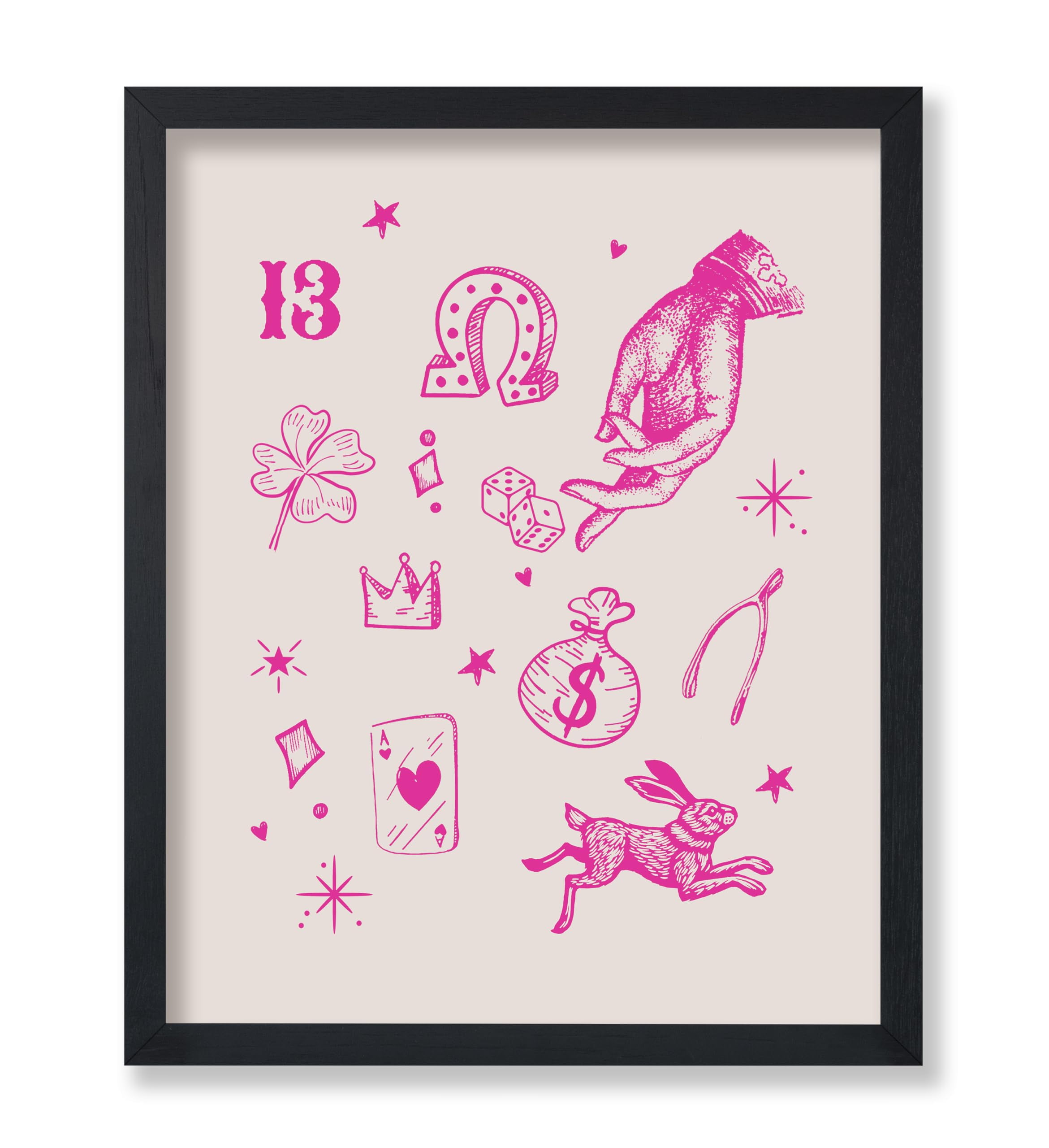 Poster Master Pink Lucky Charms Poster - Retro Cowgirl Print - Western ...