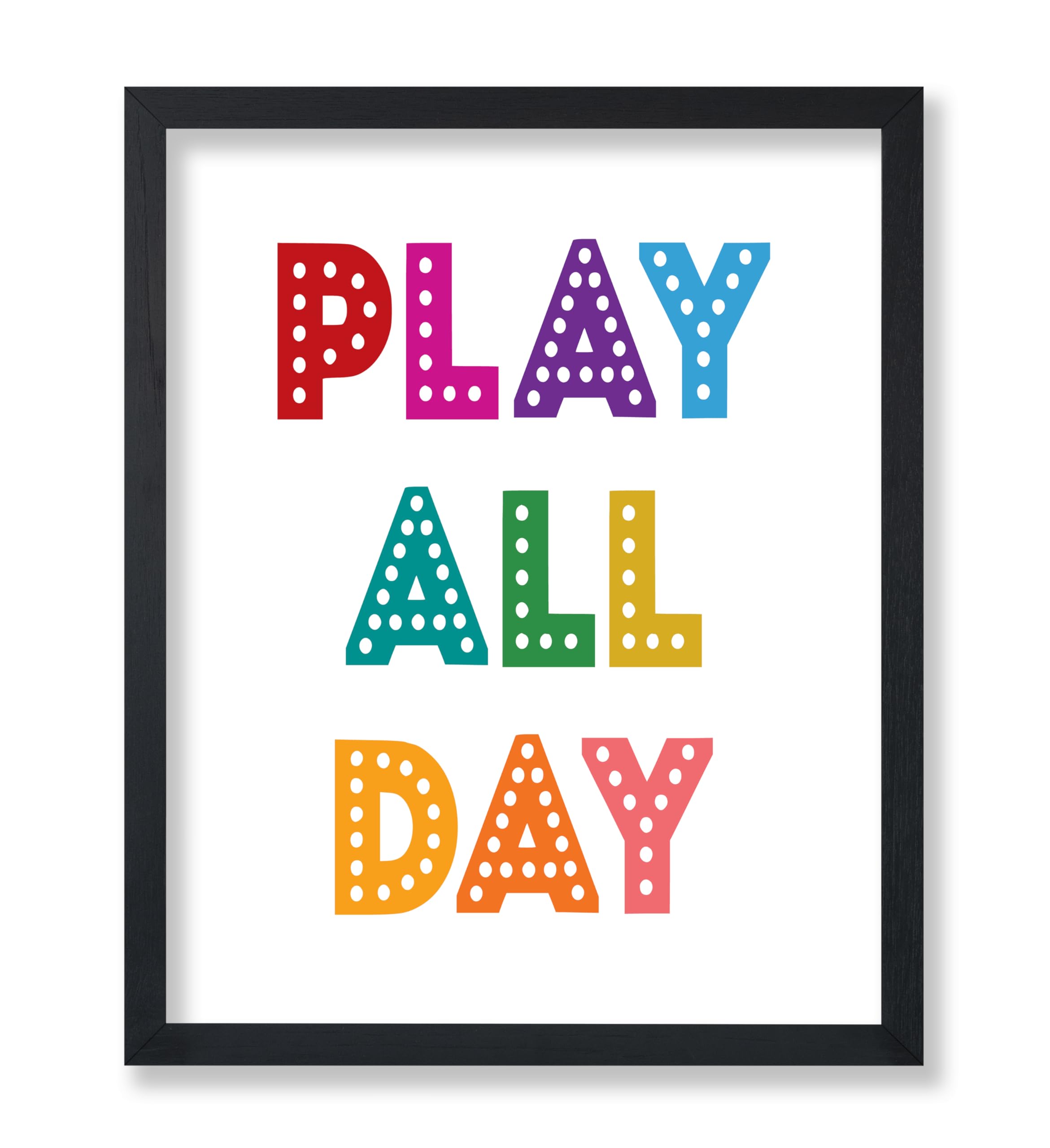 Poster Master Play All Day Poster - Play Print - Typography Art ...