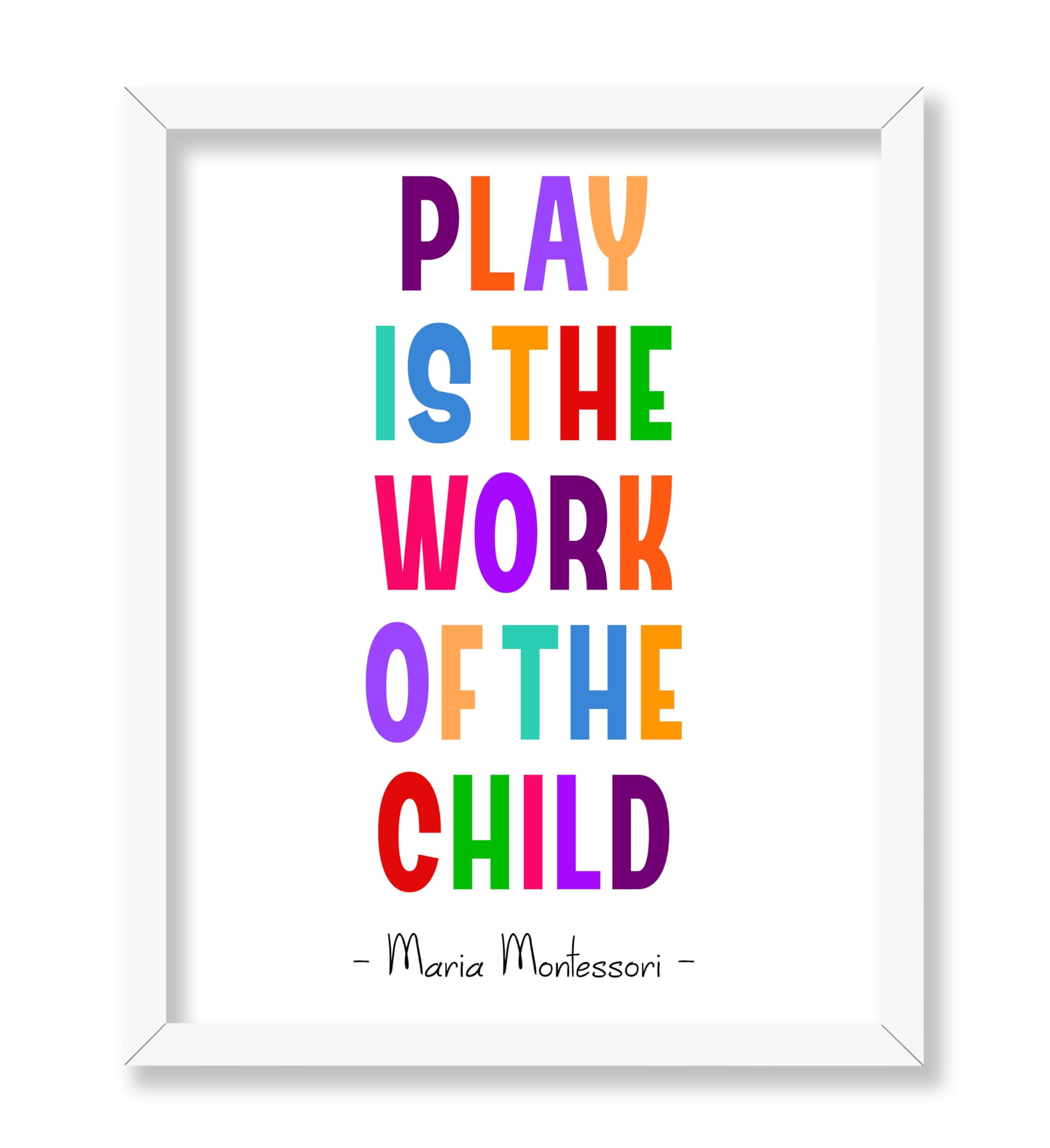 Poster Master Play is The Work of The Child Poster - Nursery Print ...