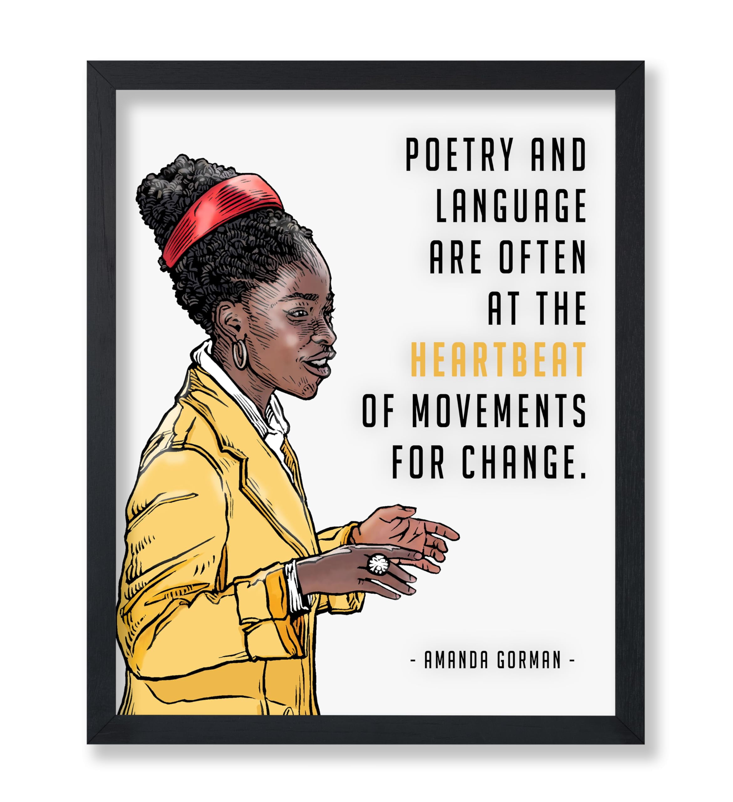 Poster Master Poetry And Language Poster - Amanda Gorman Print ...