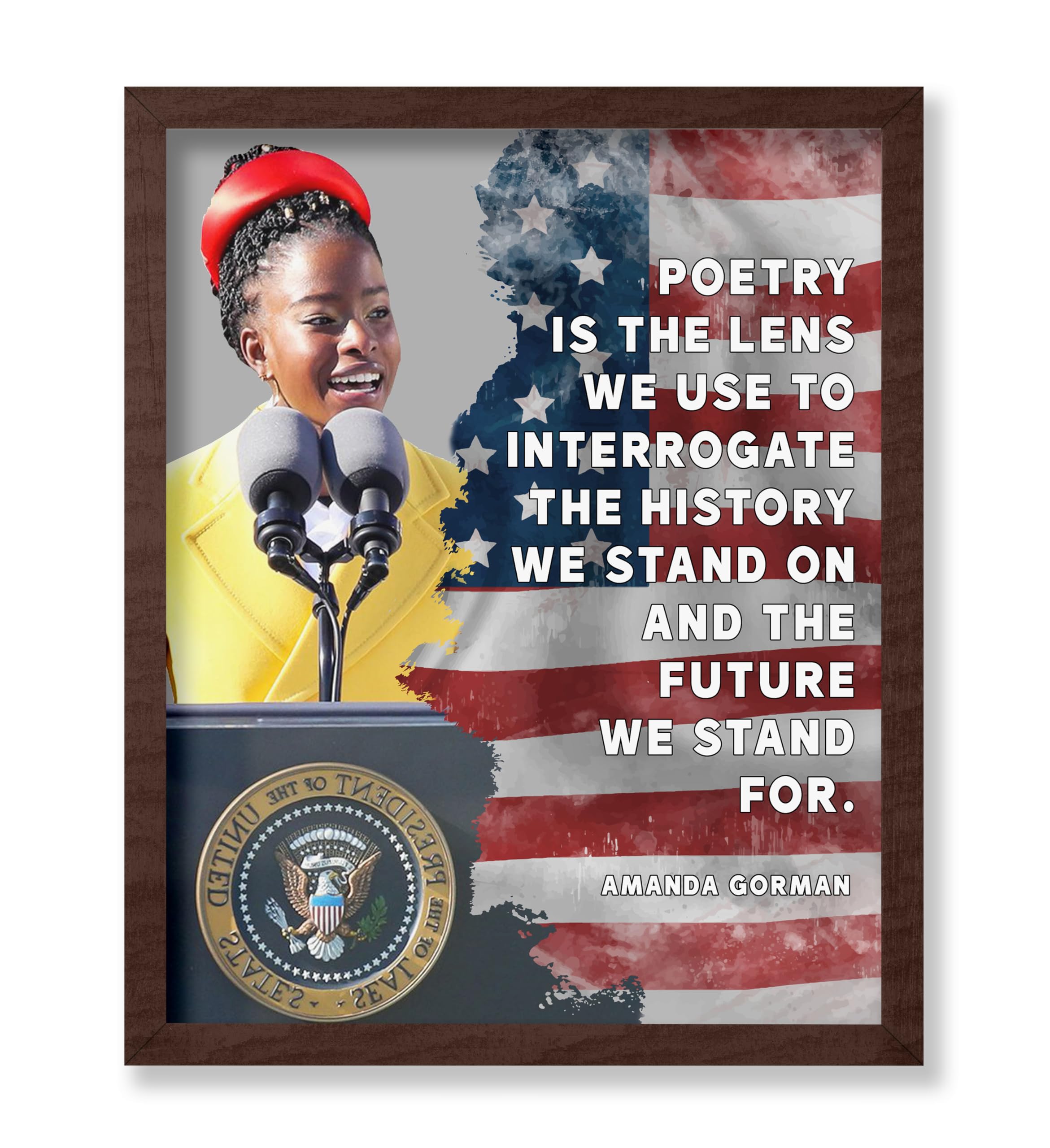 Poster Master Poetry Is The Lens We Use Poster - Amanda Gorman Print ...