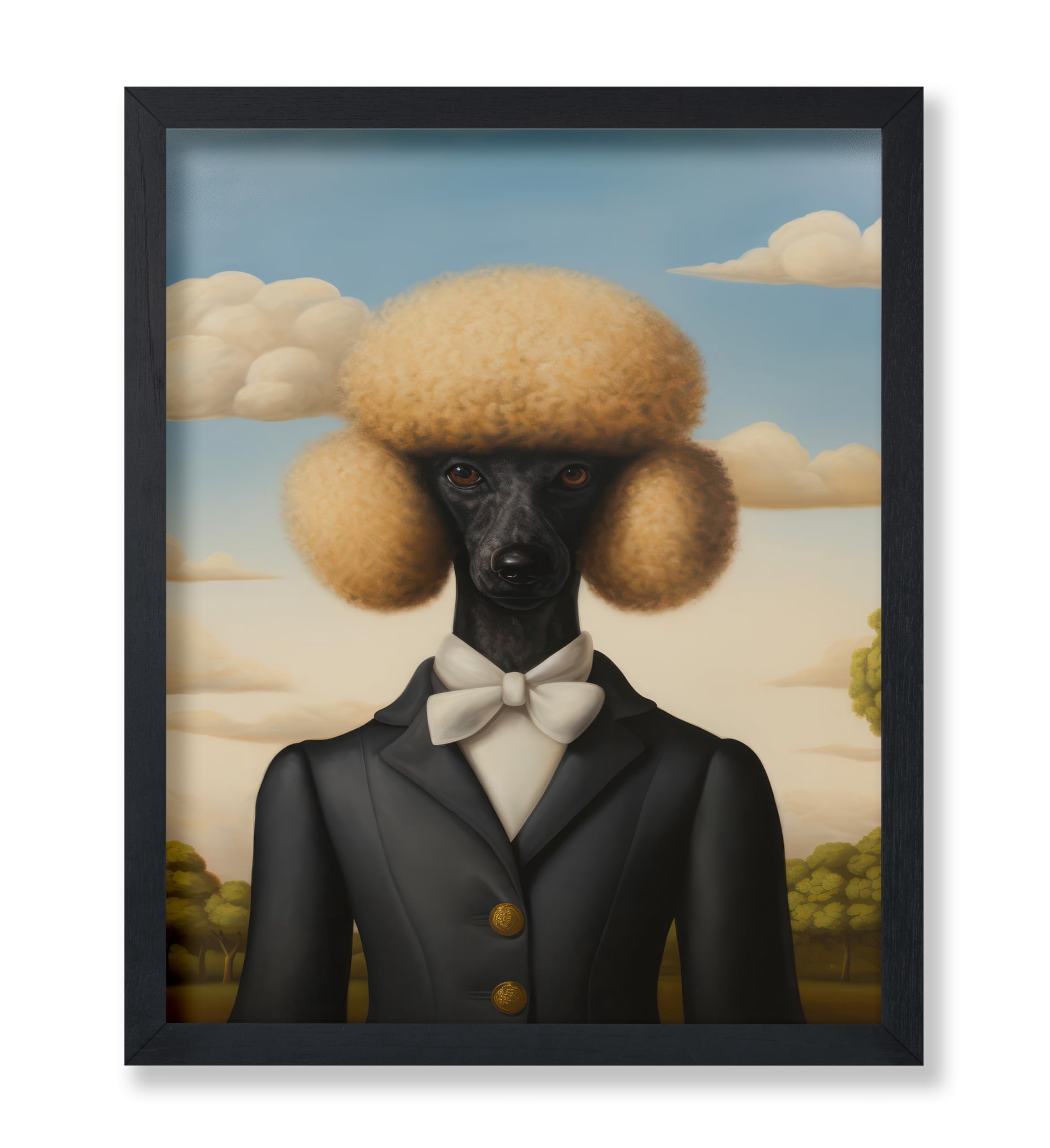 Poster Master Poodle Poster - Gentleman Print - Dog Art - Portrait Art ...