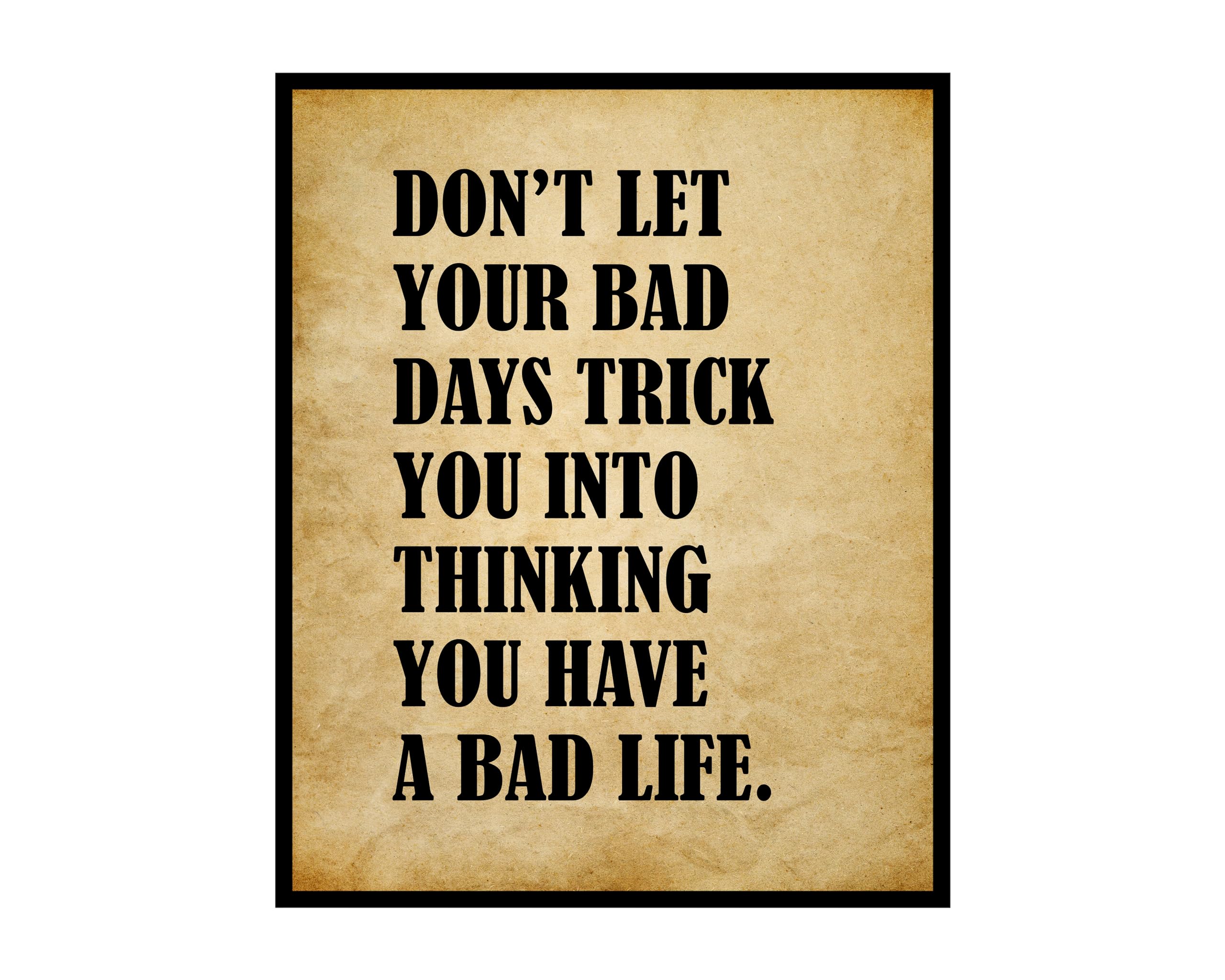 Poster Master Positive Affirmations Poster - Don't Let Your Bad Days ...