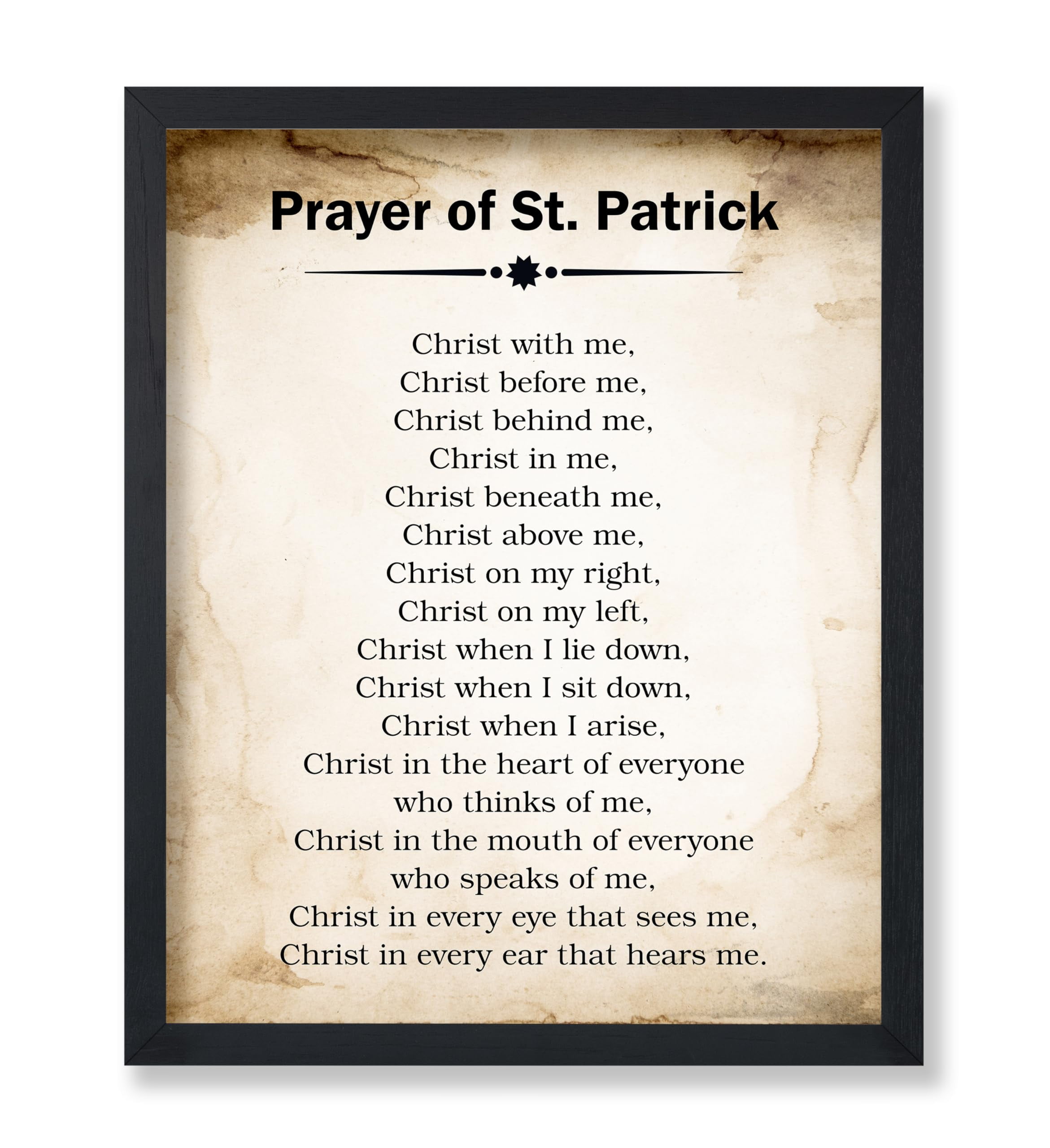 Poster Master Prayer of Saint Patrick Poster - Christ With Me Print ...