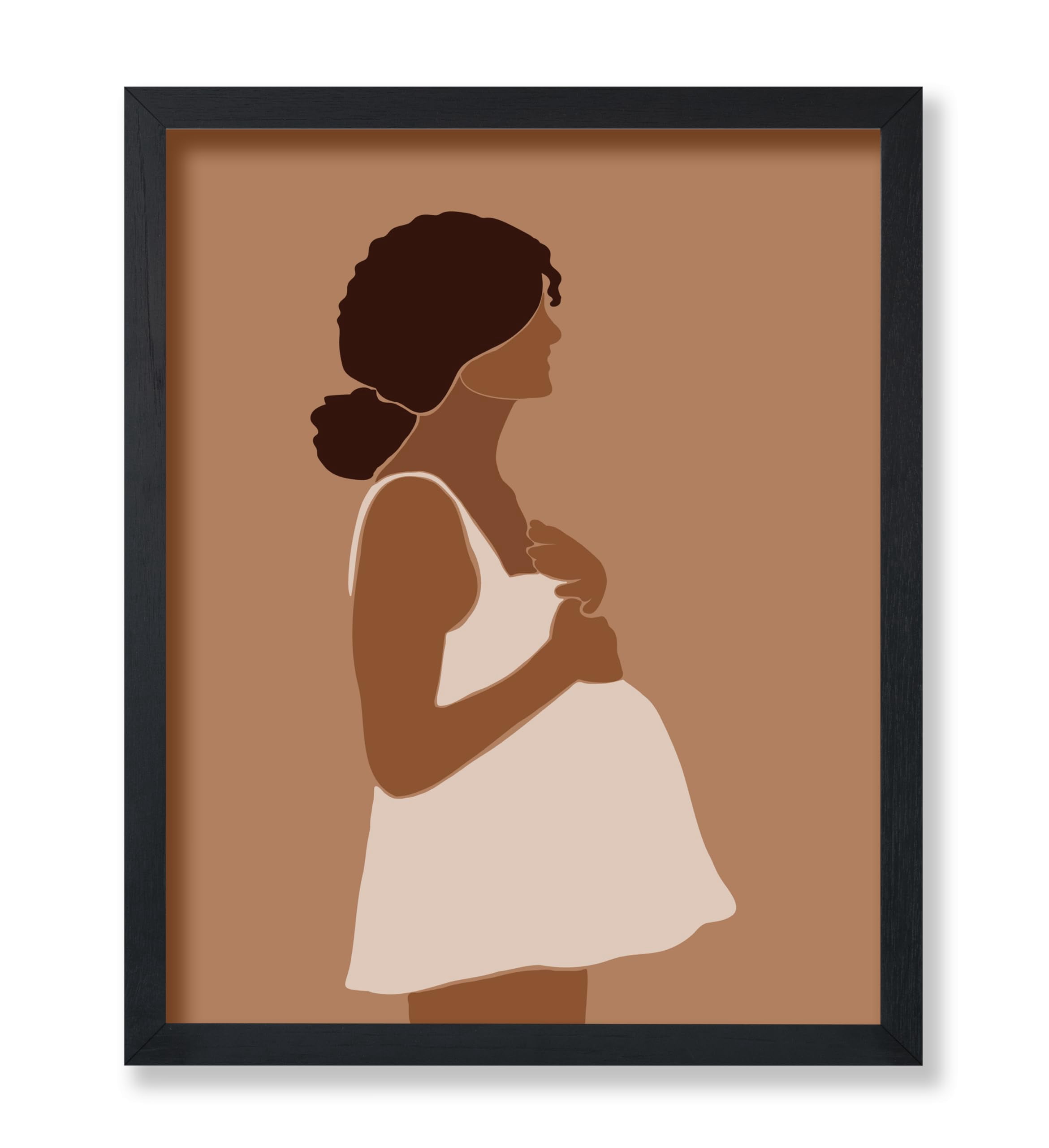Poster Master Pregnant Woman Poster - Retro Faceless Print - Maternity ...