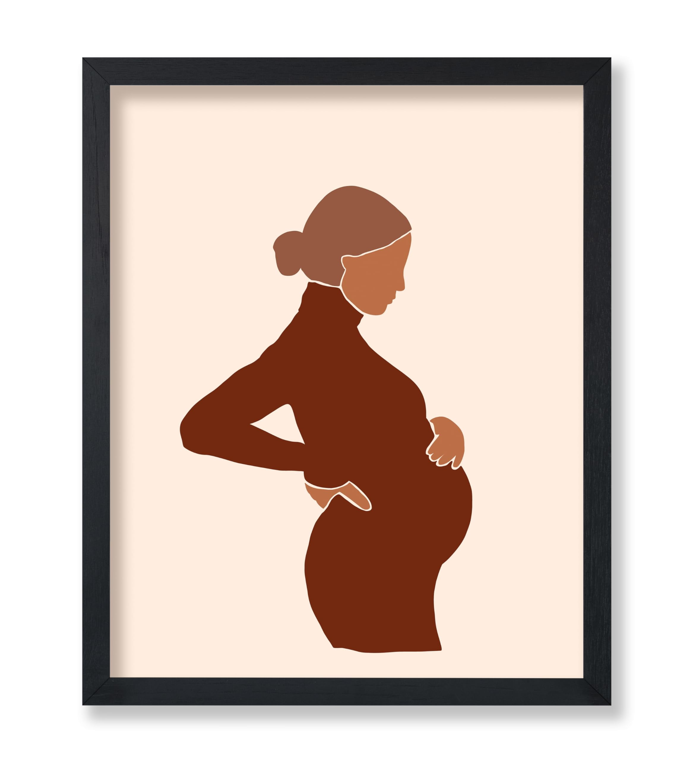 Poster Master Pregnant Woman Poster - Retro Faceless Print - Mother's ...