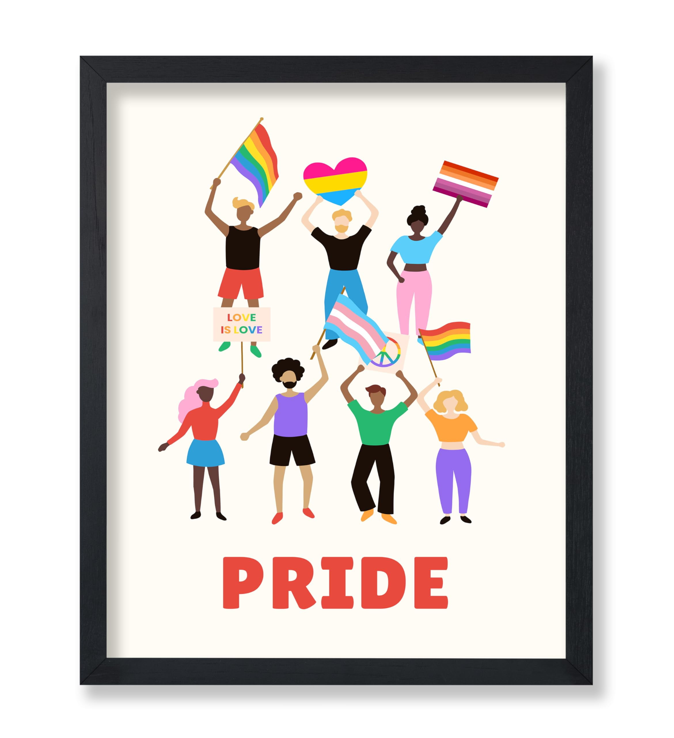Poster Master Pride Poster - Inclusivity Print - Celebration Art ...