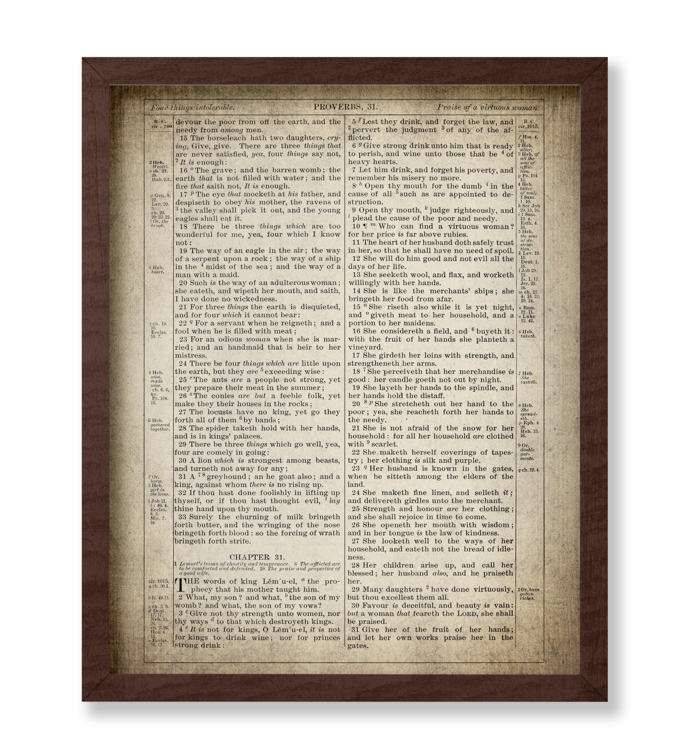 Poster Master Proverbs 31 Poster - Bible Scripture Page Print - Bible ...