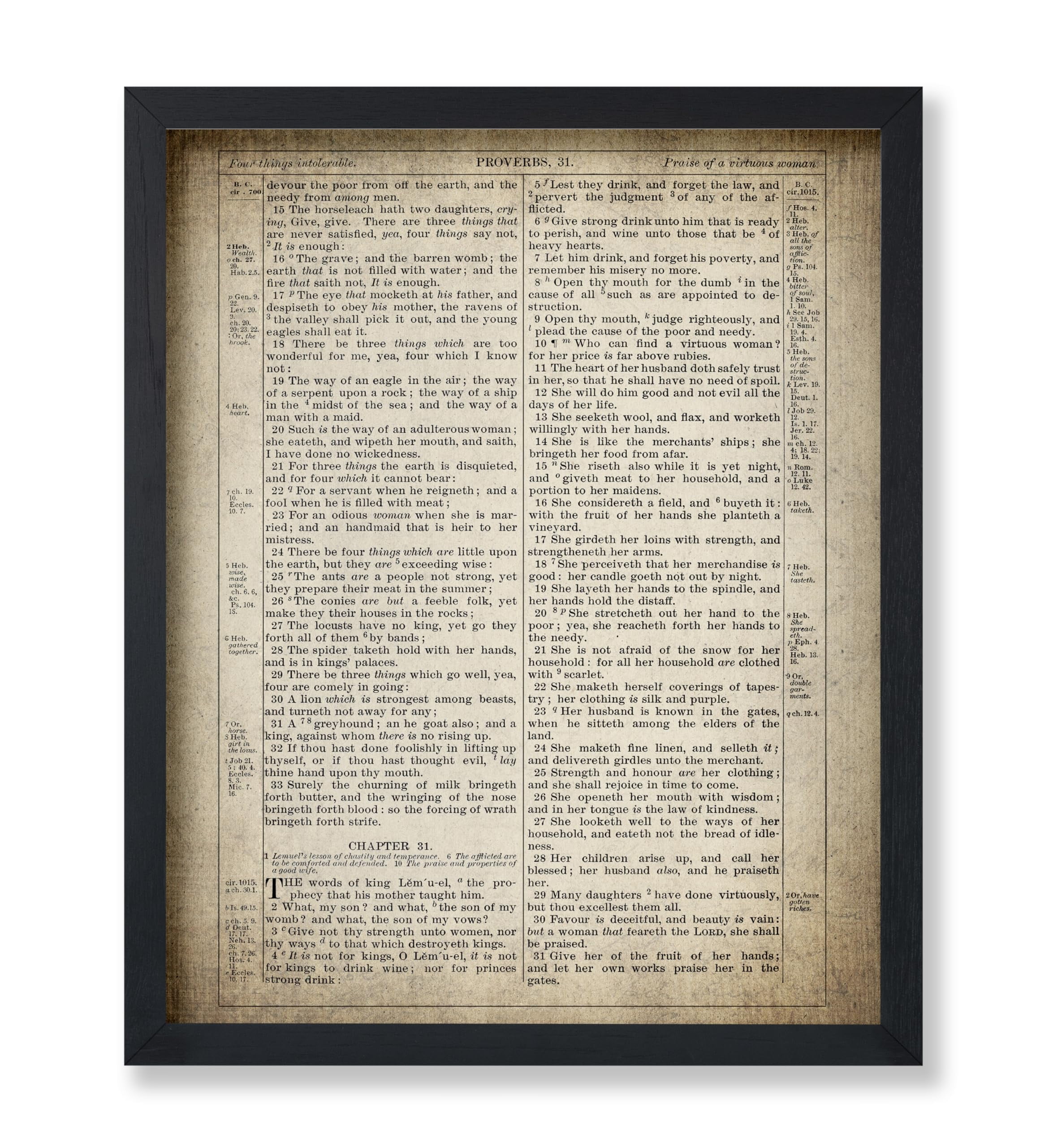 Poster Master Proverbs 31 Poster - Bible Scripture Page Print - Bible ...